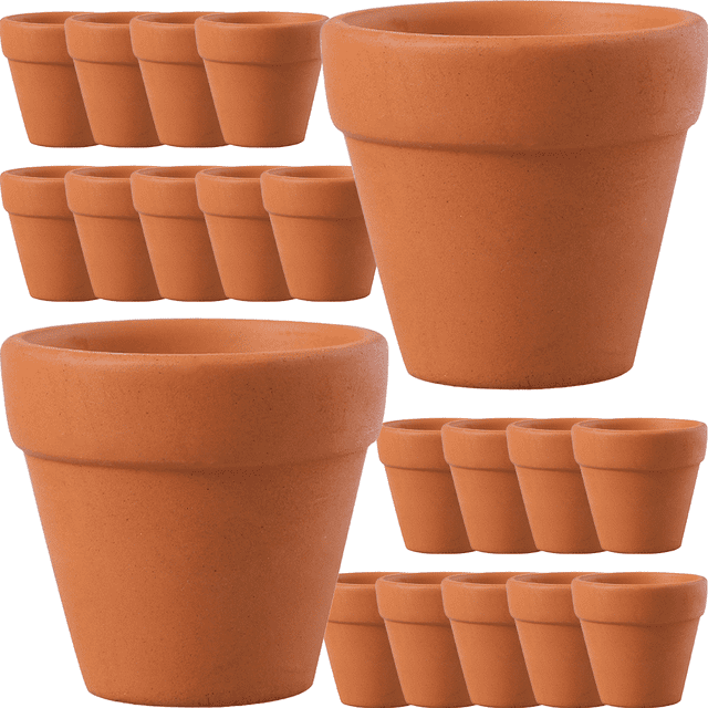 20 Pcs Flower Pots Home Decor Compact Succulent Plant Mini Terracotta ...