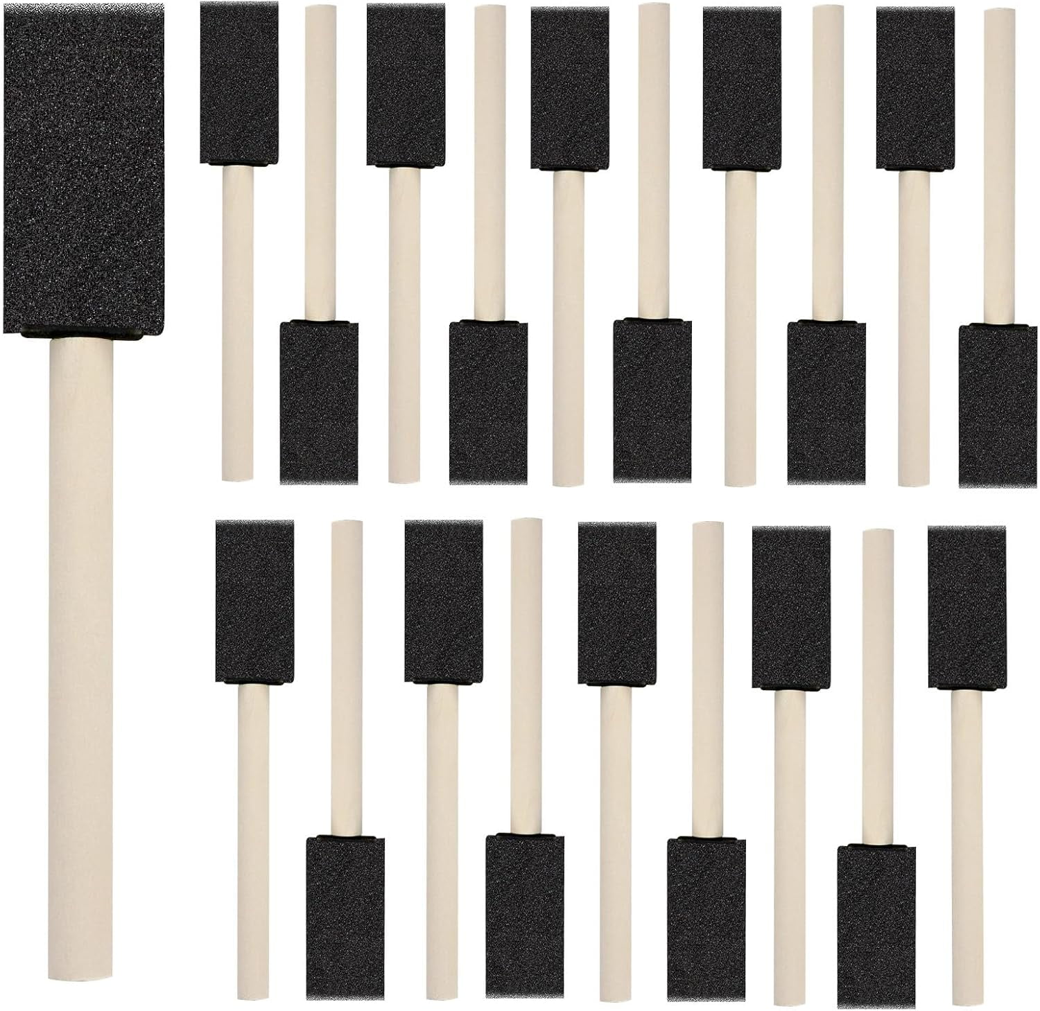 20 Pcs Foam Paint Brushes, 1'' Sponge Paint Brush, Foam Brushes for ...