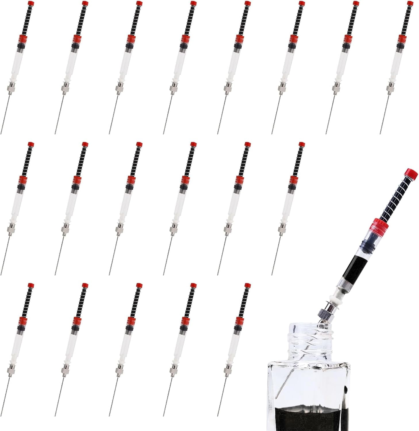 20 Pcs Fountain Pen Ink Syringe, Removable Blunt Syringe Fountain Pen ...