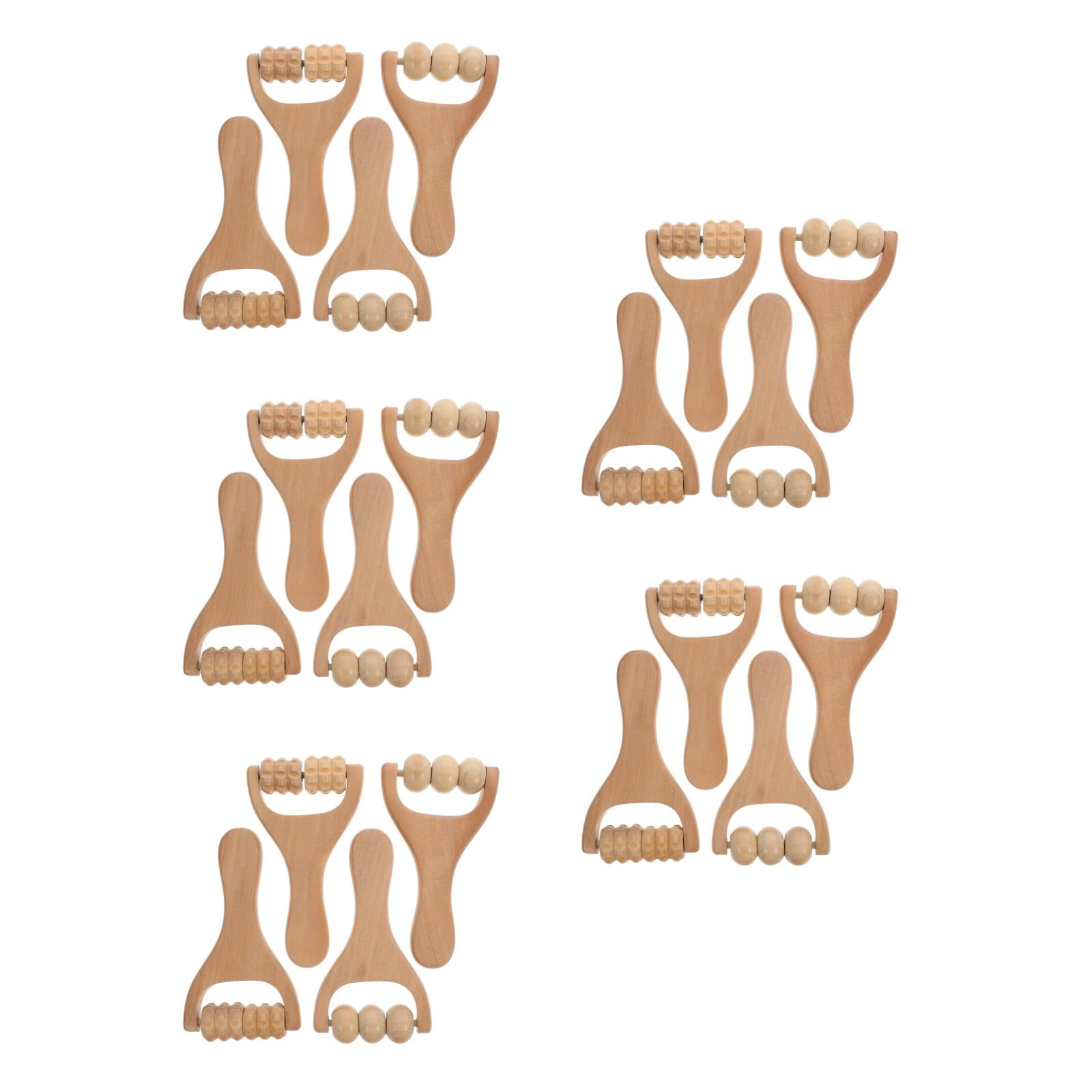 20 Pcs Full Body Roller Tool Wood Roller Massager DIY Massage Tool Foot ...