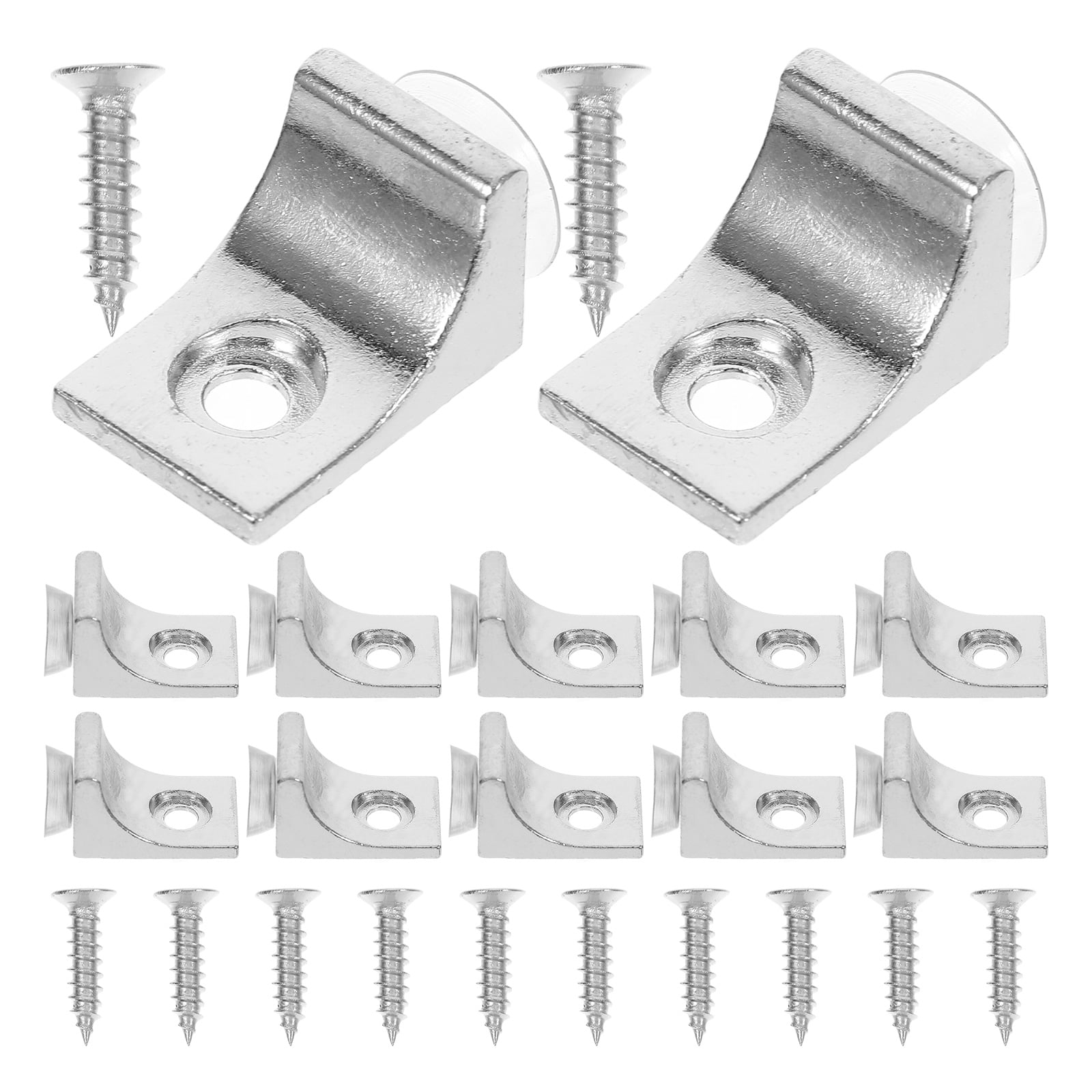 20 Pcs Furniture Component Wall Mount Shelf Glass Shelf Bracket Pegs ...