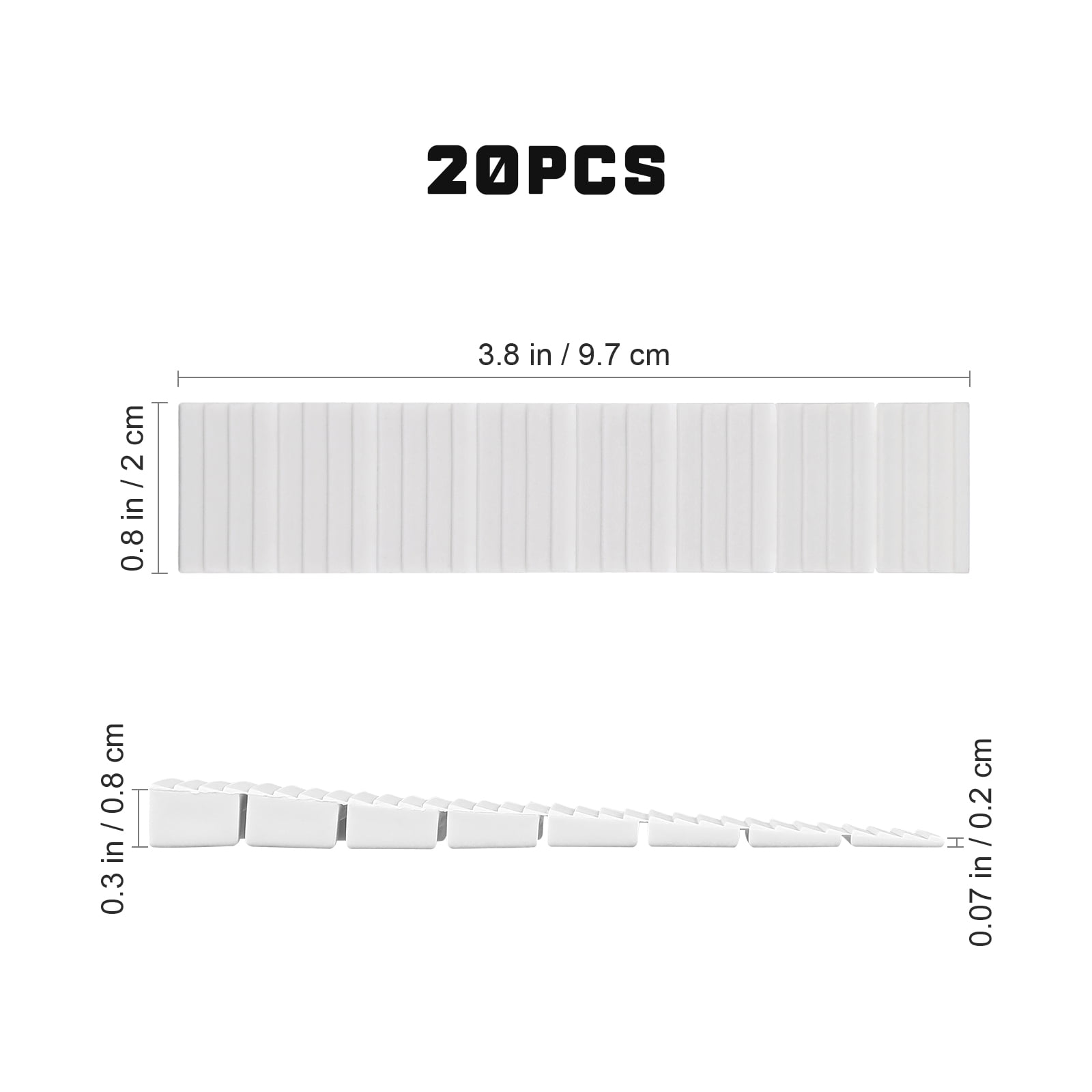 20 Pcs Furniture Plastic Shims for Leveling Weight Capacity Composite ...