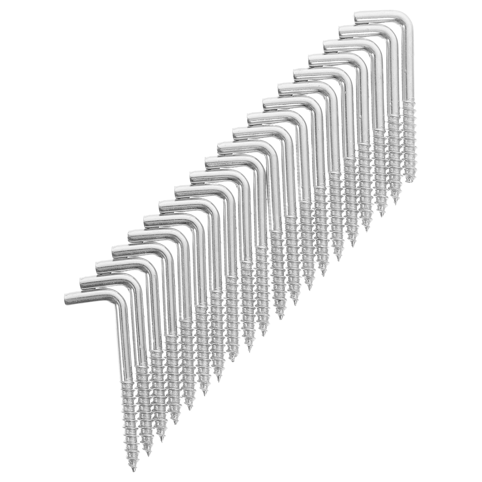 20 Pcs Stainless Steel Frame Hanger Small Metal Hooks Silver - Walmart.com