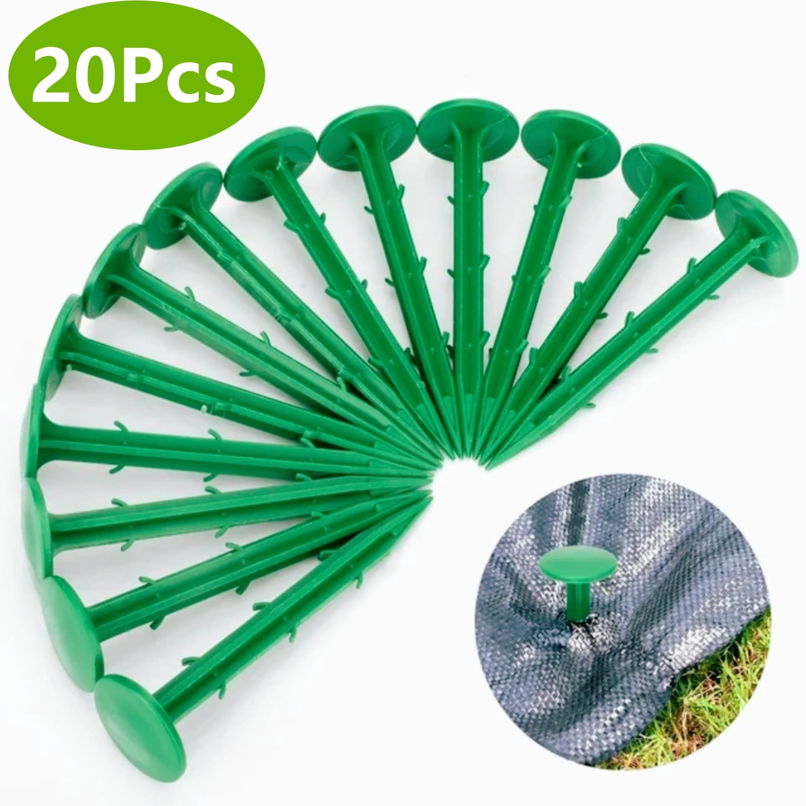 20 Pcs Garden Stakes Anchors Plastic Landscape,Landscapes Edging Stakes ...