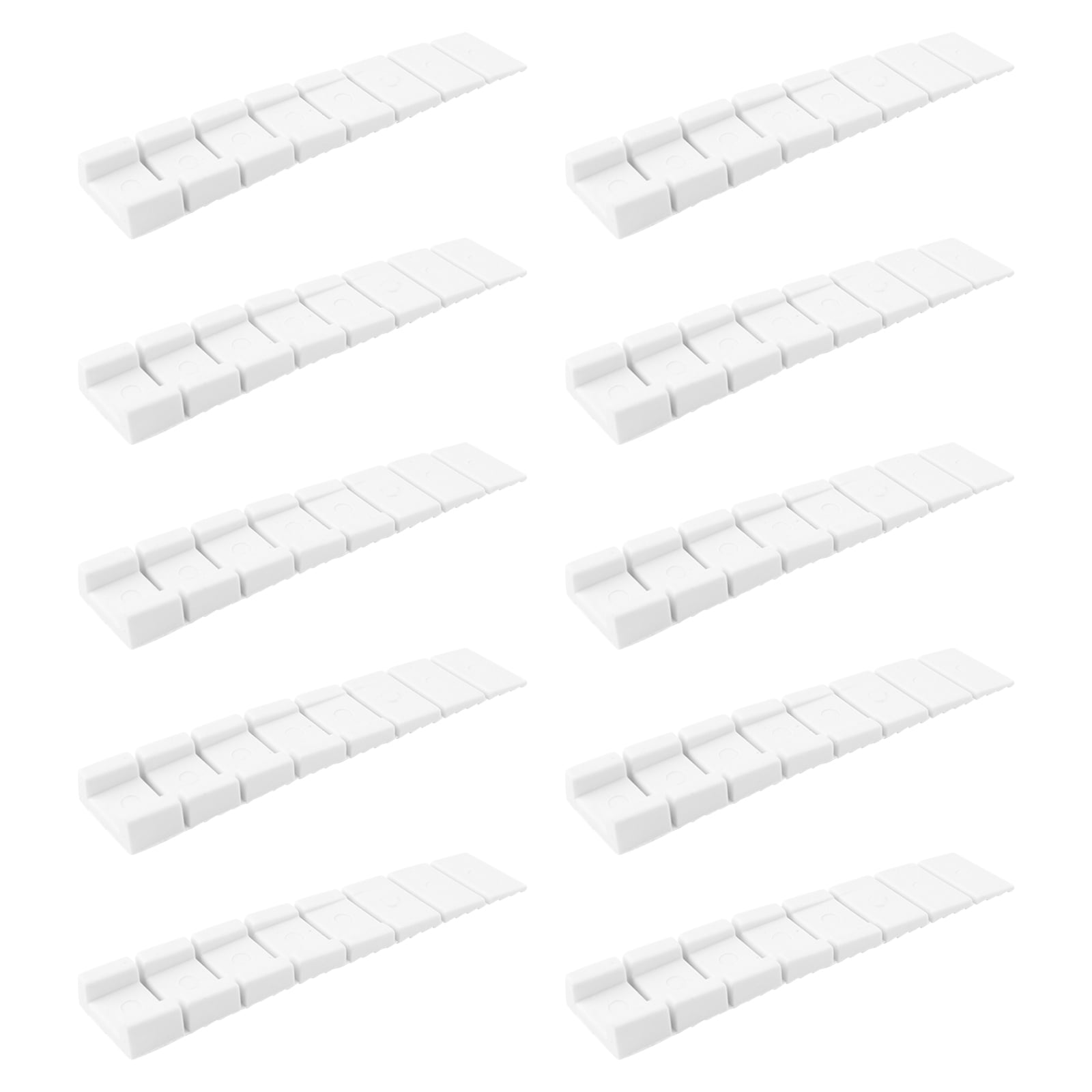 OUNONA Furniture Leveling Shims for Home ABS White 20 Pcs with Grooved ...