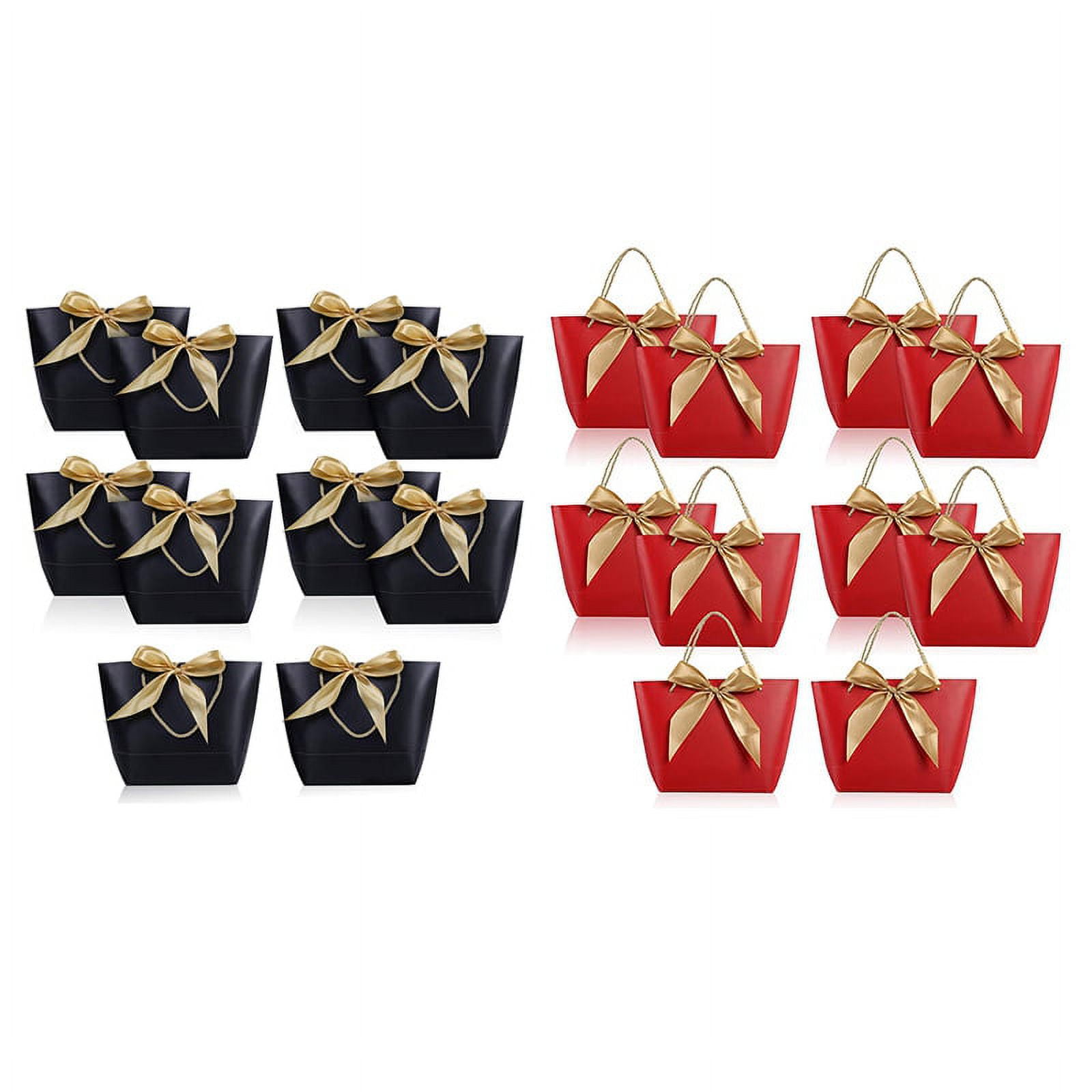 20 Pcs Gift Bag with Handle Paper Favor Bag Present Wrap Snack Bag with ...