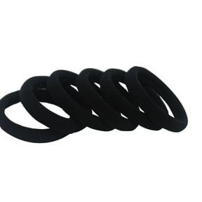 Equate Black No-Metal Hair Elastics 50 Count, Gentle Hold for All Hair ...