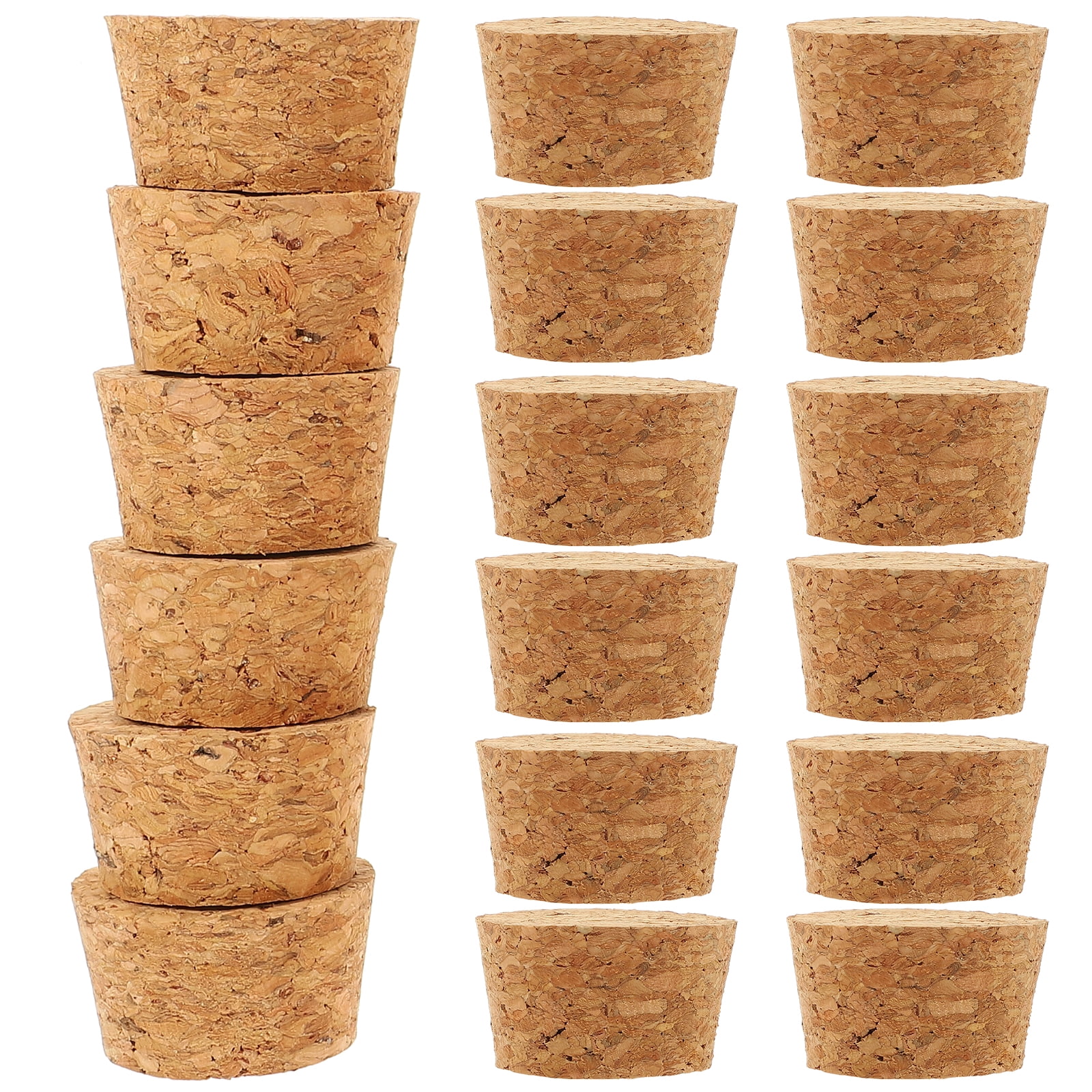 20 Pcs Glass Bottle Cork Whiskey Decanter Wine Stopper Stoppers Corks ...