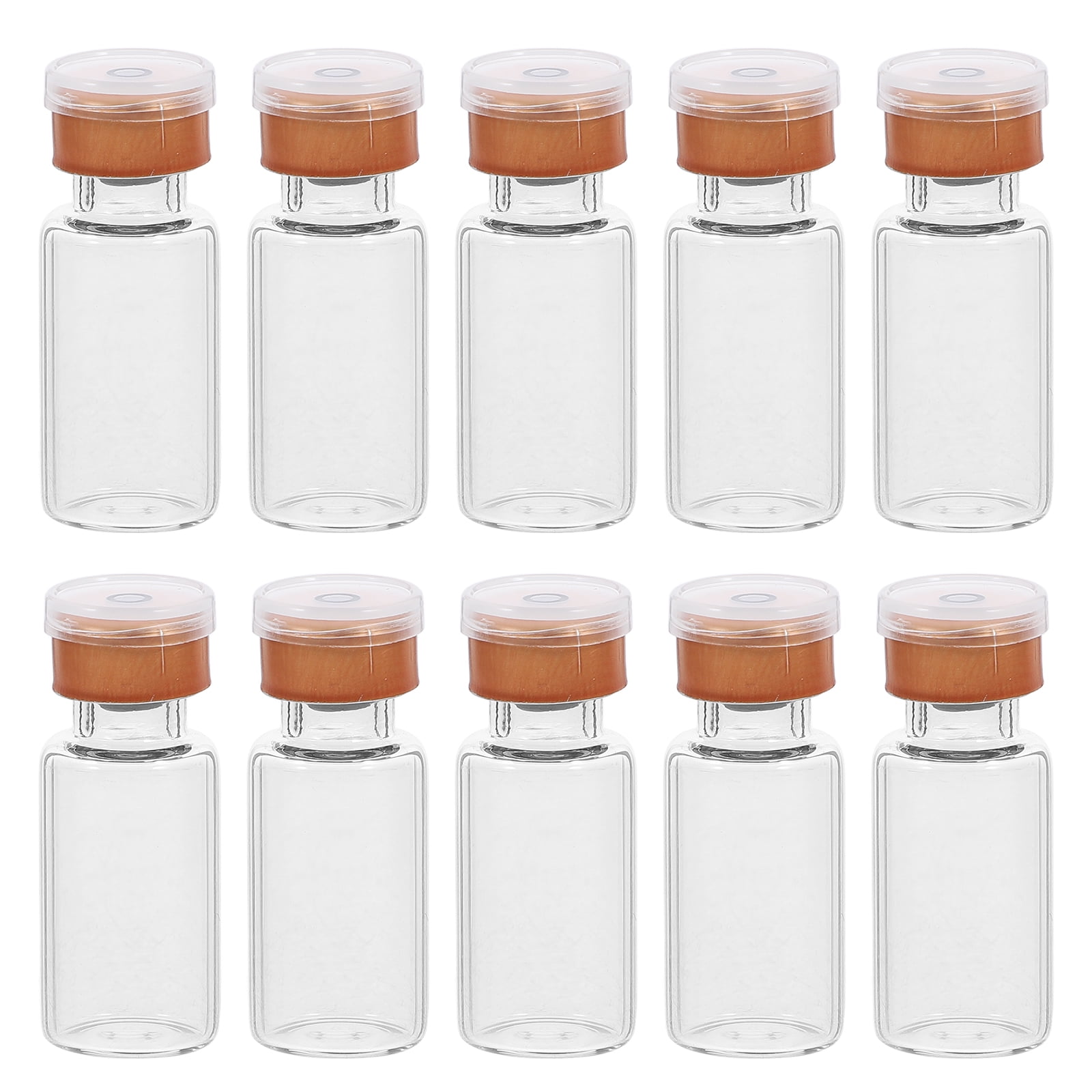 20 Pcs Glass Vials Empty Sample Bottle Anointing Oil Tiny Small ...