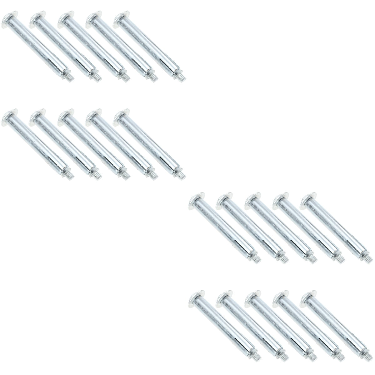 20 Pcs Ground Lock Screw Expansion Speeds Bumps Fastener Anchor Bolts ...
