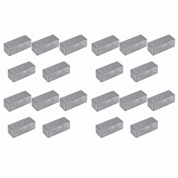 20 Pcs Guitar Effects Pedal Aluminum Stomp Box Enclosure for DIY Guitar ...