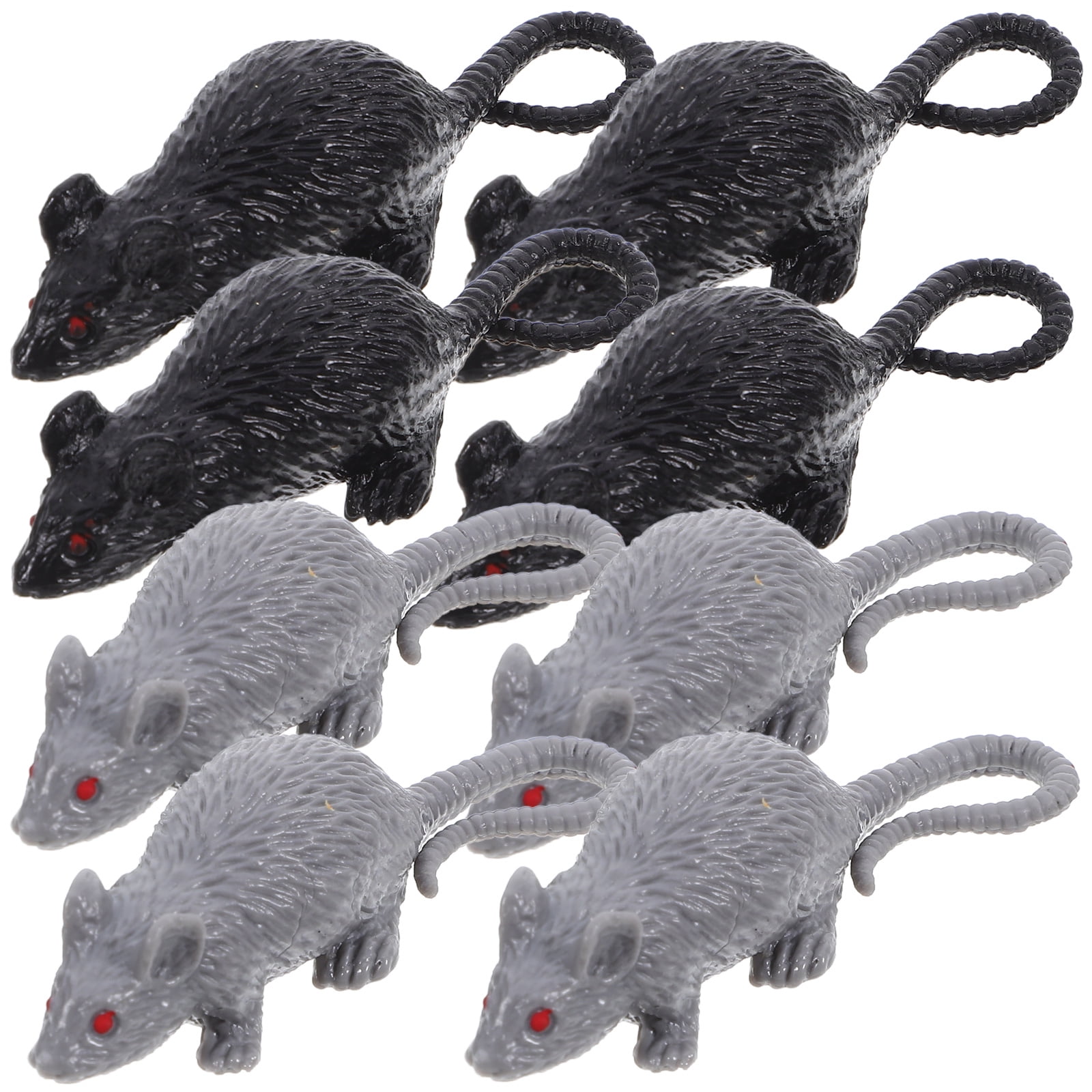 20 Pcs Halloween Rat Figurine Toy Novelty Fake Mouse Miniatures ...