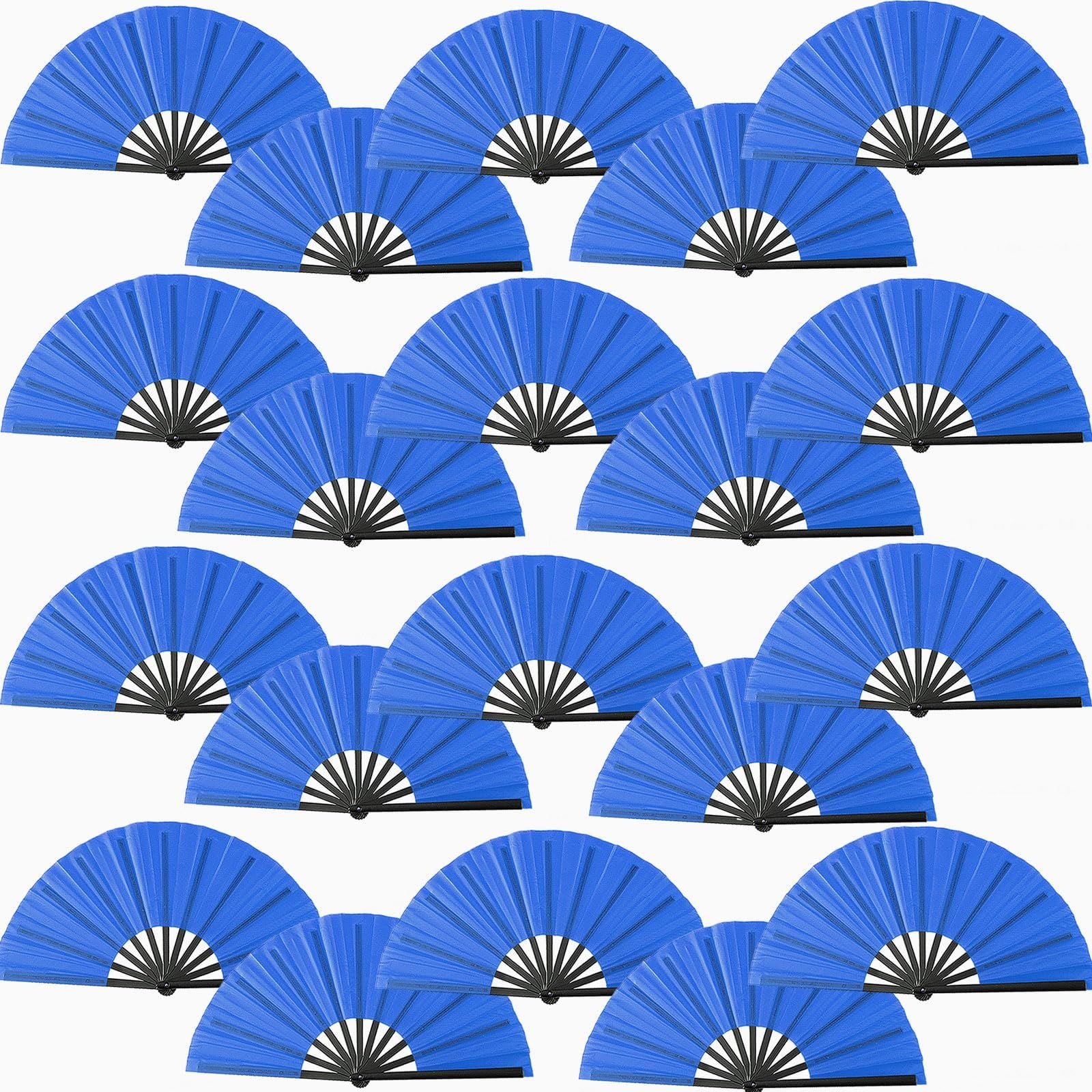 20 Pcs Hand Fans for Line Dancing Bulk, Chinese Kung Fu Tai Chi Hand ...