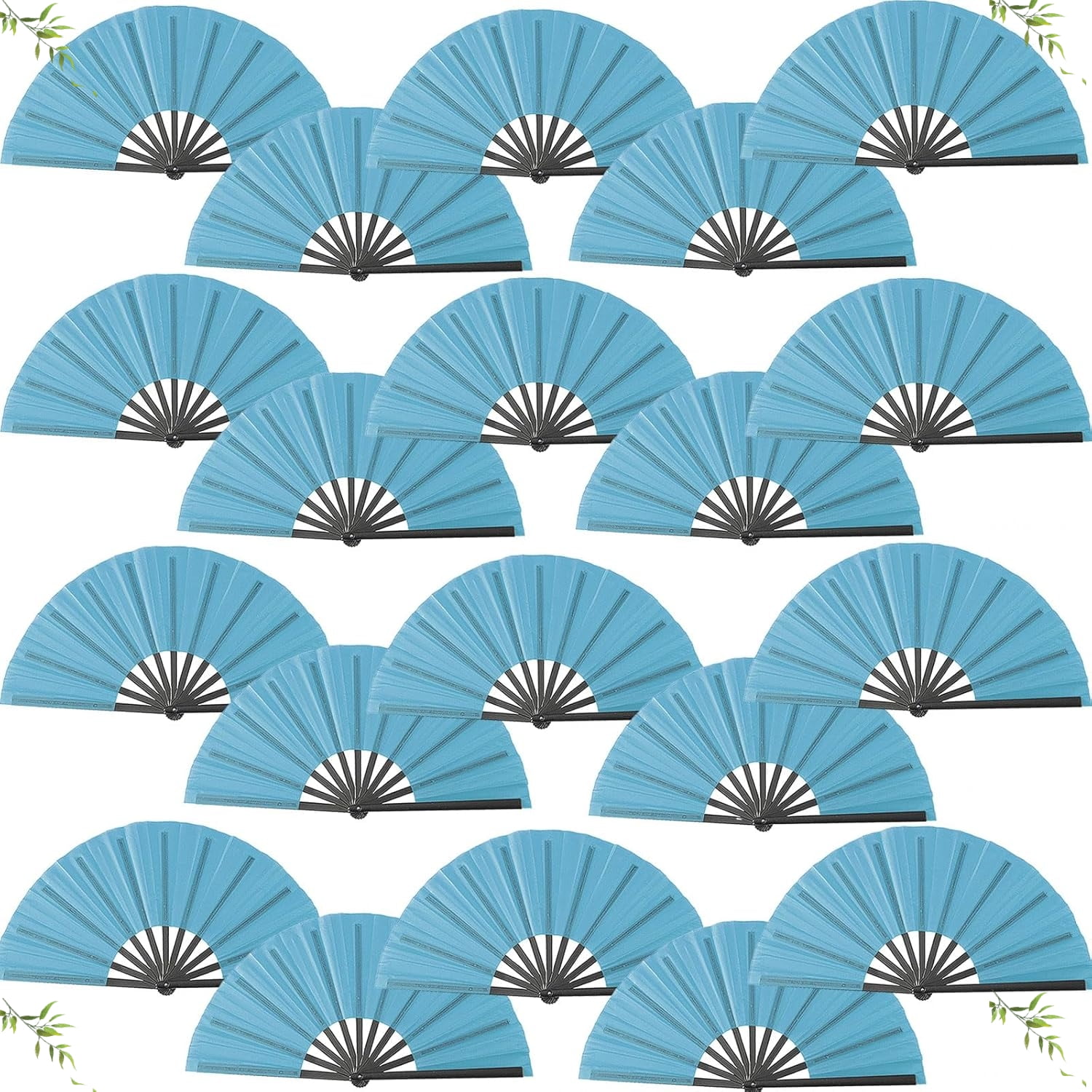 20 Pcs Hand Fans for line Dancing Bulk, Chinese Kung Fu Tai Chi Hand ...