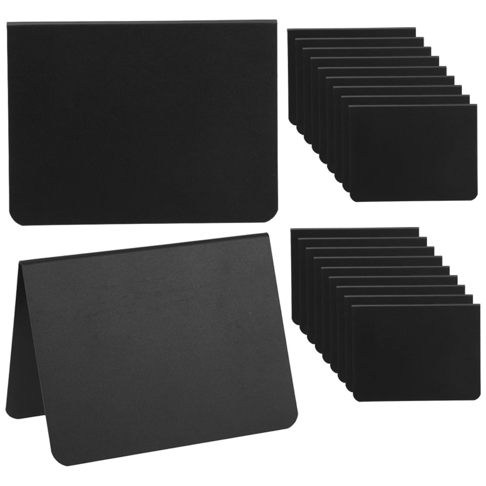 20 Pcs Handwritten Stand Notepad Sign Tabletop Easel Mini Black ...