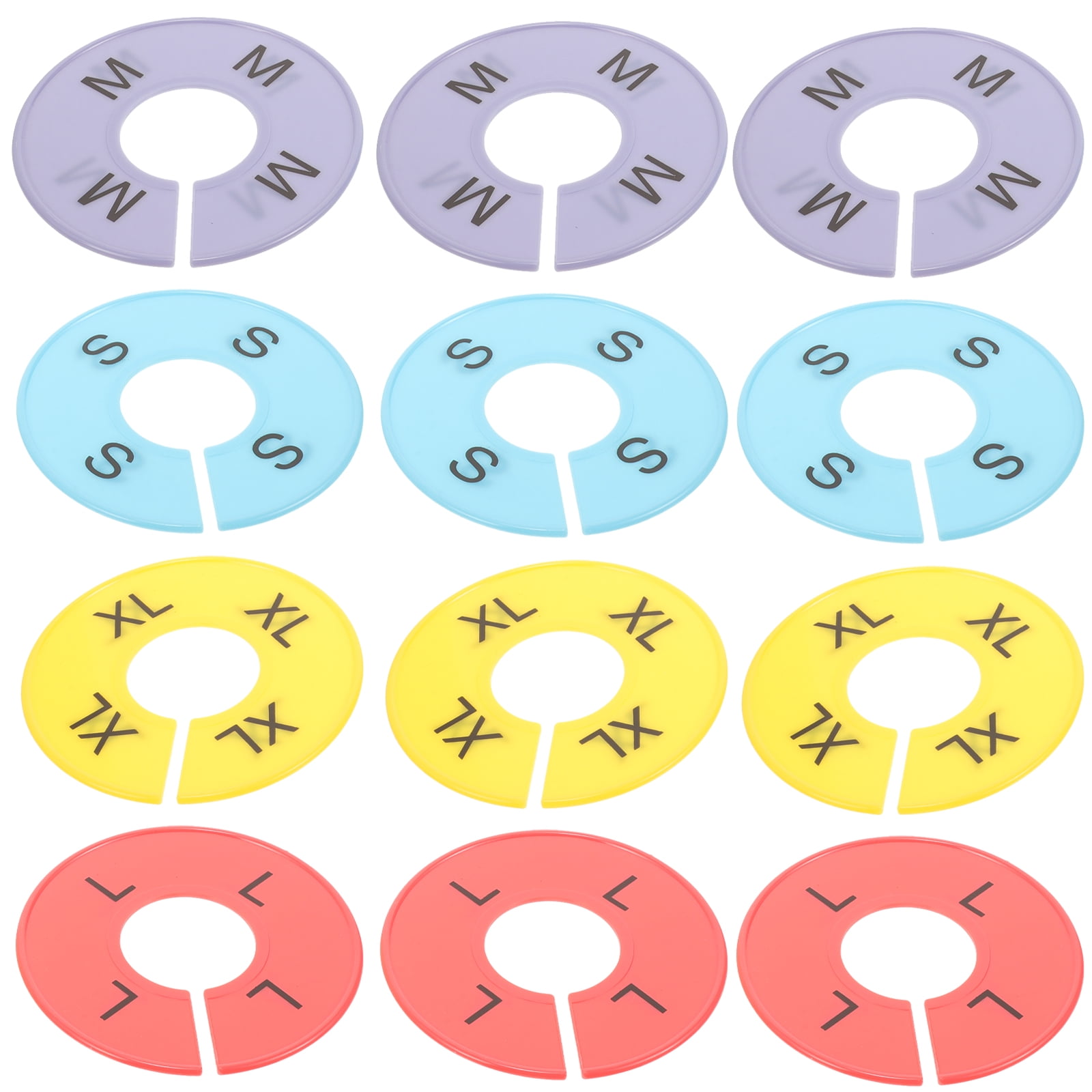 20 Pcs Hanger Dividers Velvet Hangers Size Separator 9.00X9.00X0.30CM ...