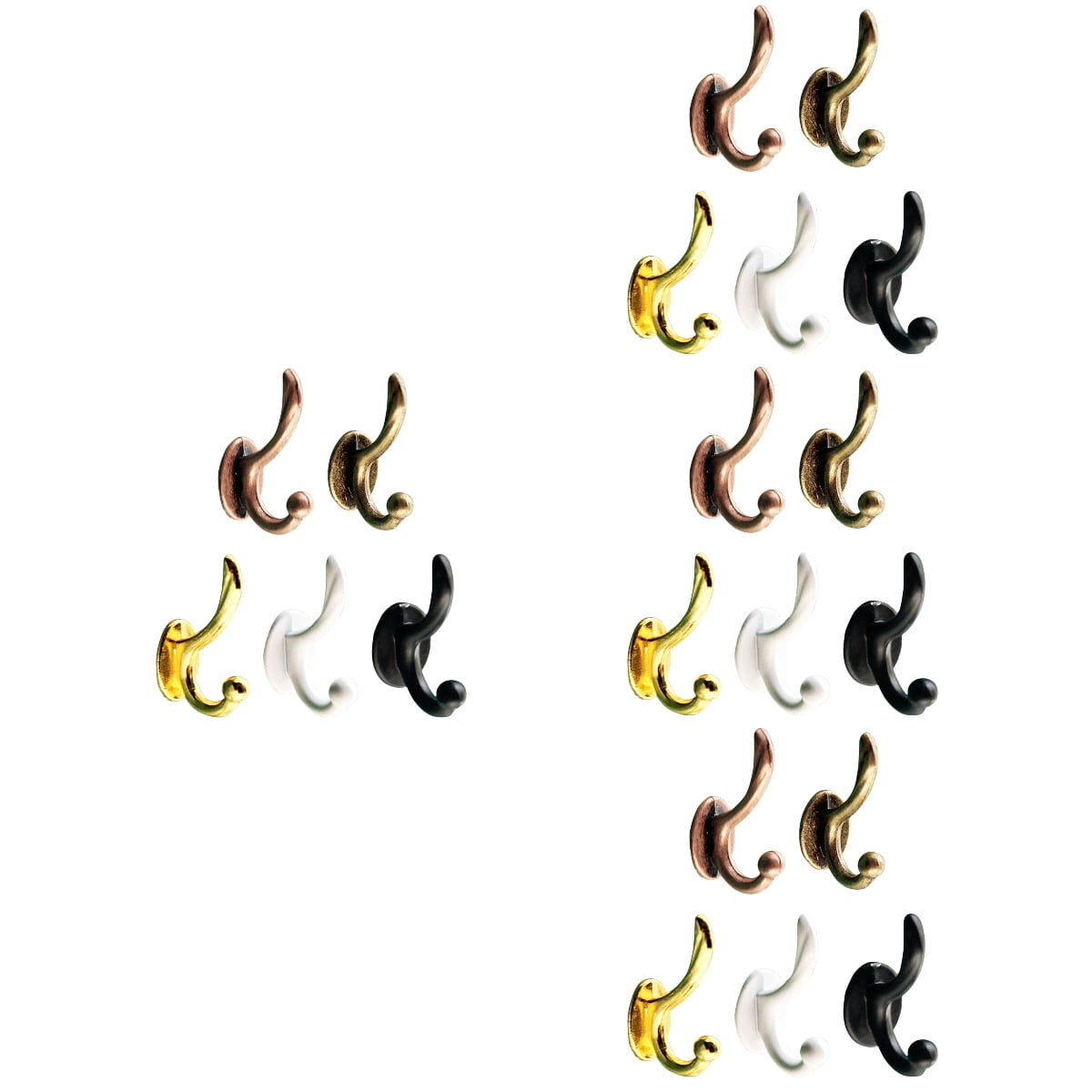 20 Pcs Hanging Hooks for Decorations Metal Clothes Hangers Mini House ...