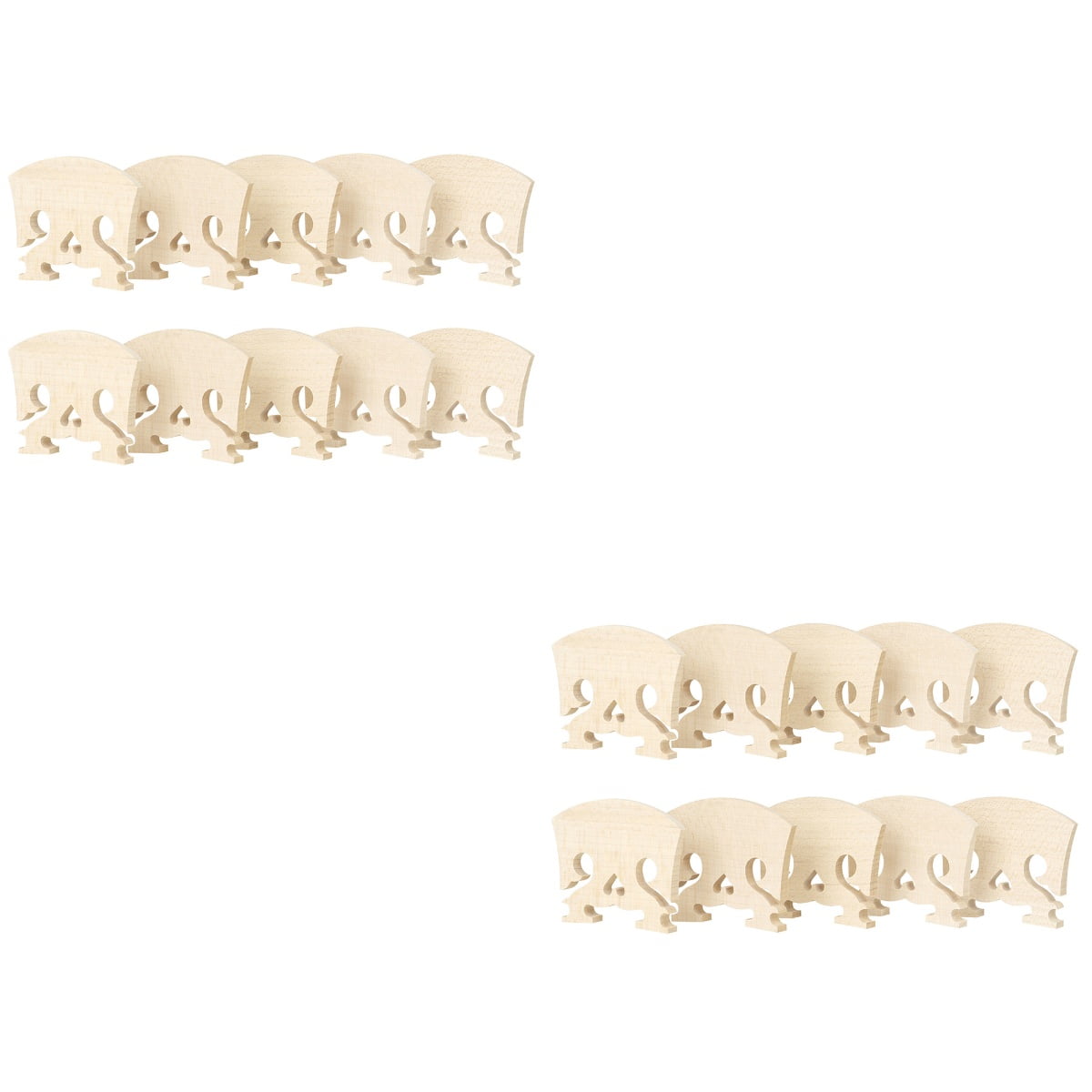 20 Pcs Heart Style Violin Bridge Wood Violin Stand Violin Bridge Heart ...