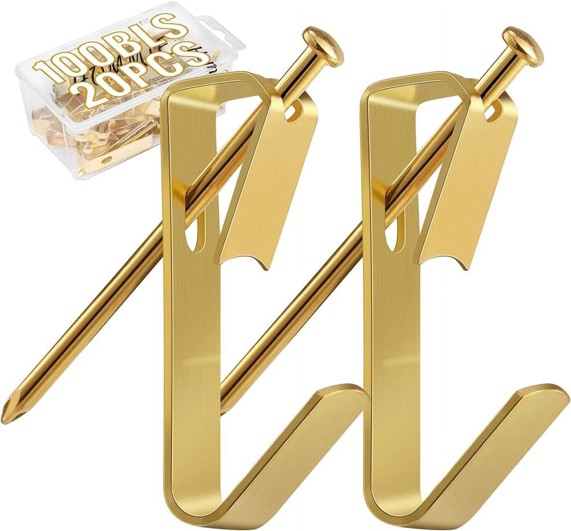 20 Pcs Heavy Duty Picture Hangers with Nails, Professional 100lbs ...