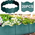 20 Pcs Heavy-Duty Plastic Garden Edging - 5.5 Inch Tall Interlock ...