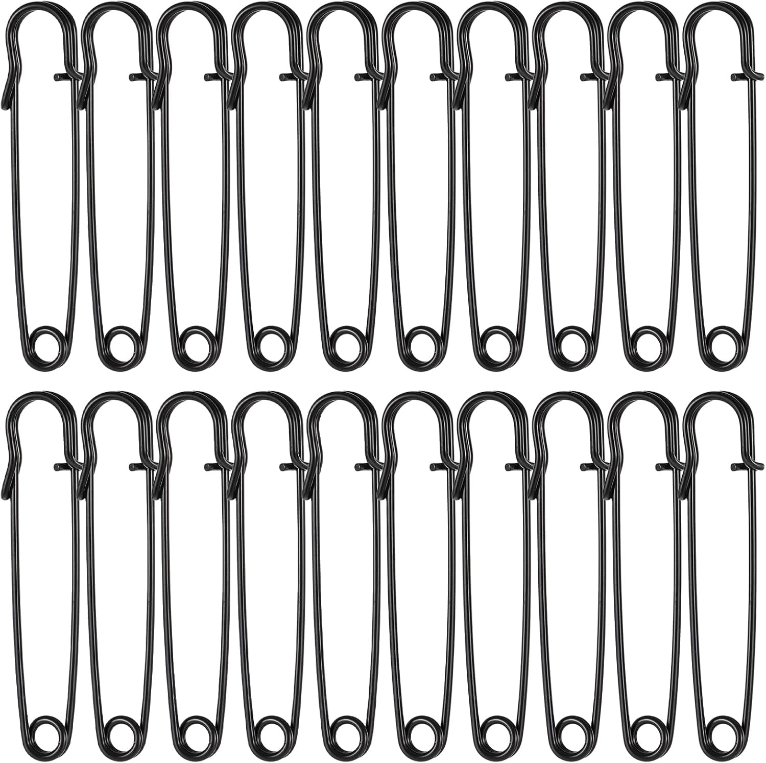 20 Pcs Heavy Duty Safety Pins Large Safety Pins 4 inch Sharp Tip Secure ...
