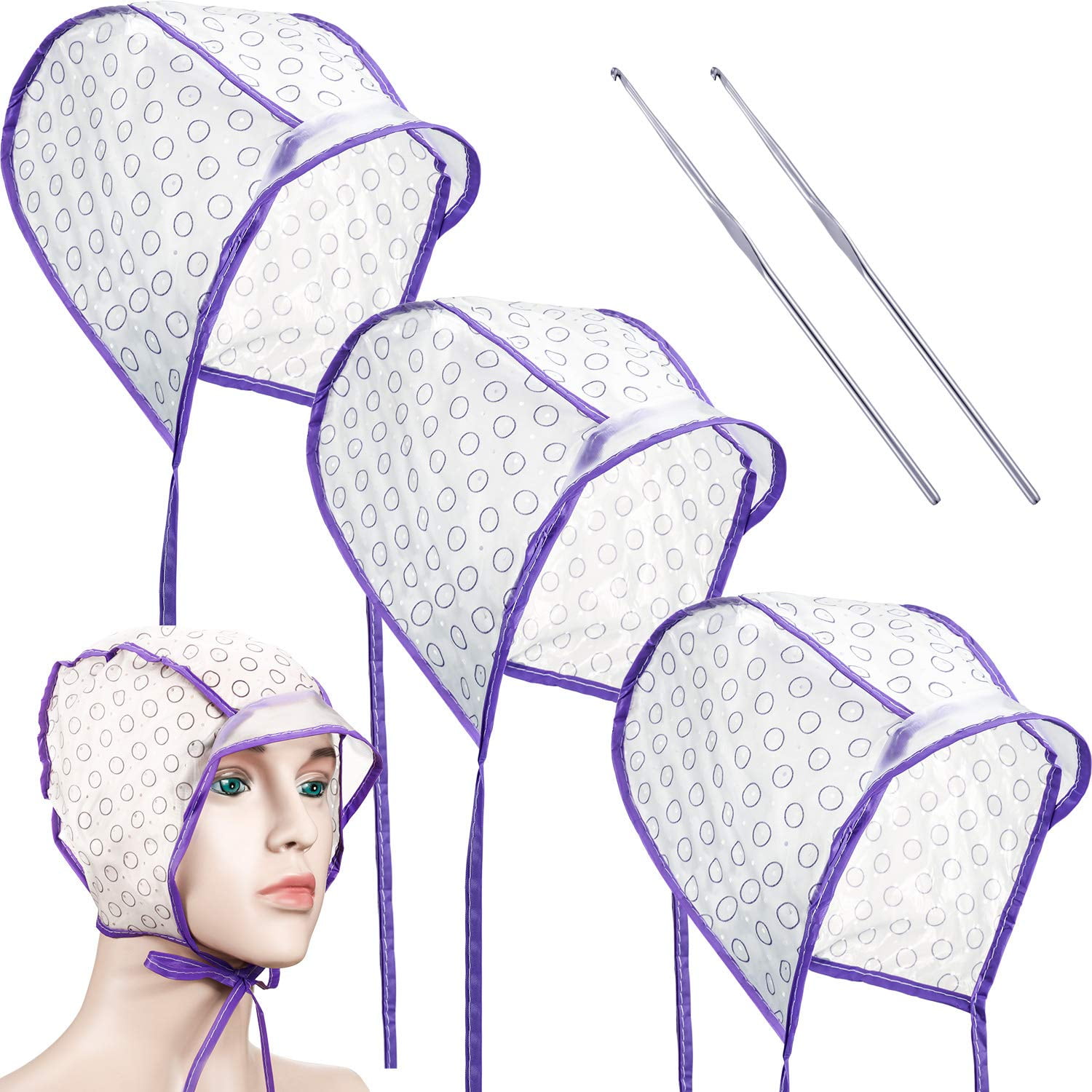 20 Pcs Highlighting Caps, Hair Highlight Cap Bulk, Disposable Highlight ...