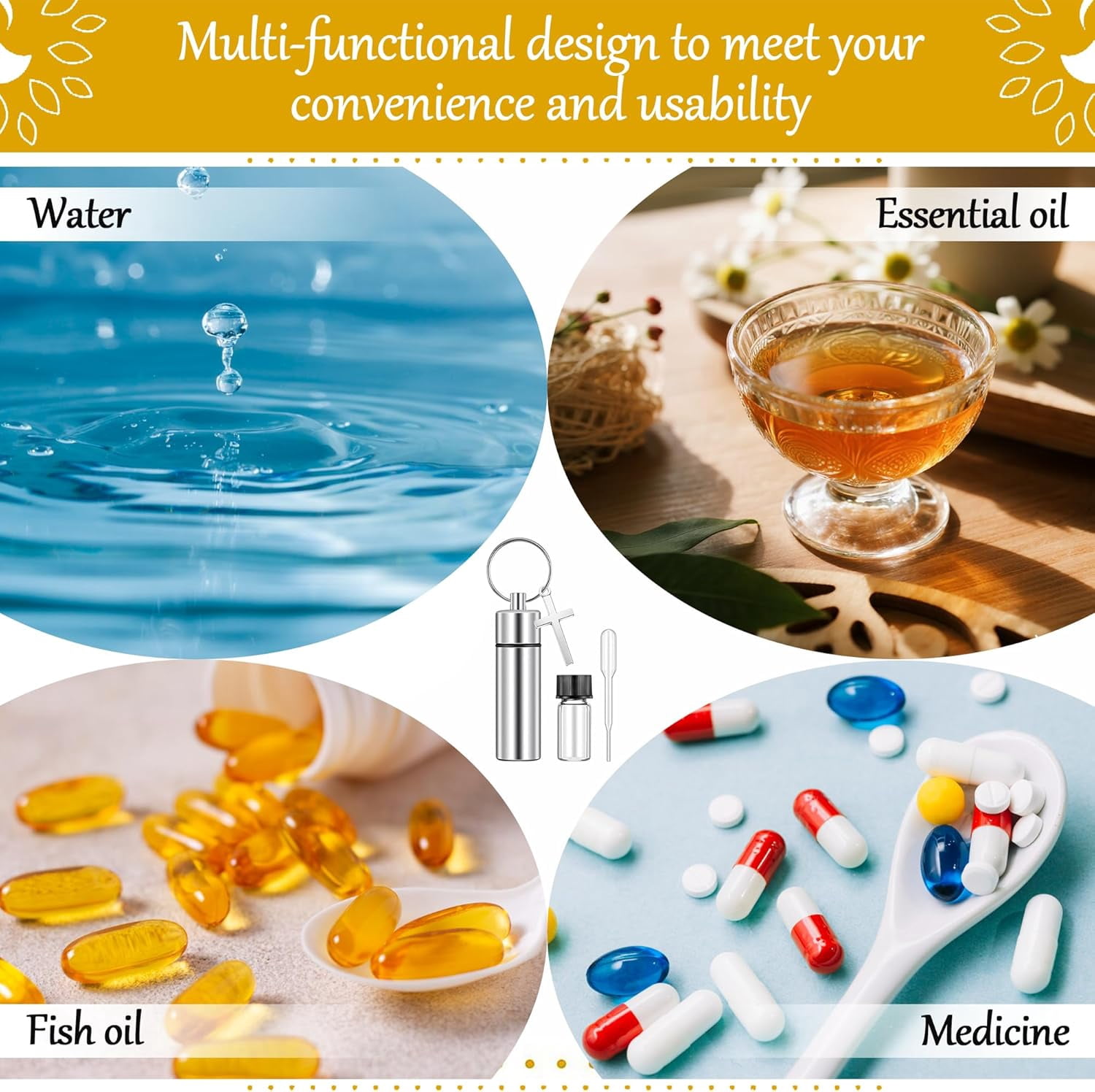 20 Pcs Holy Oils Bottle Batch Anointing Oil Bottles Keychain Vial with ...