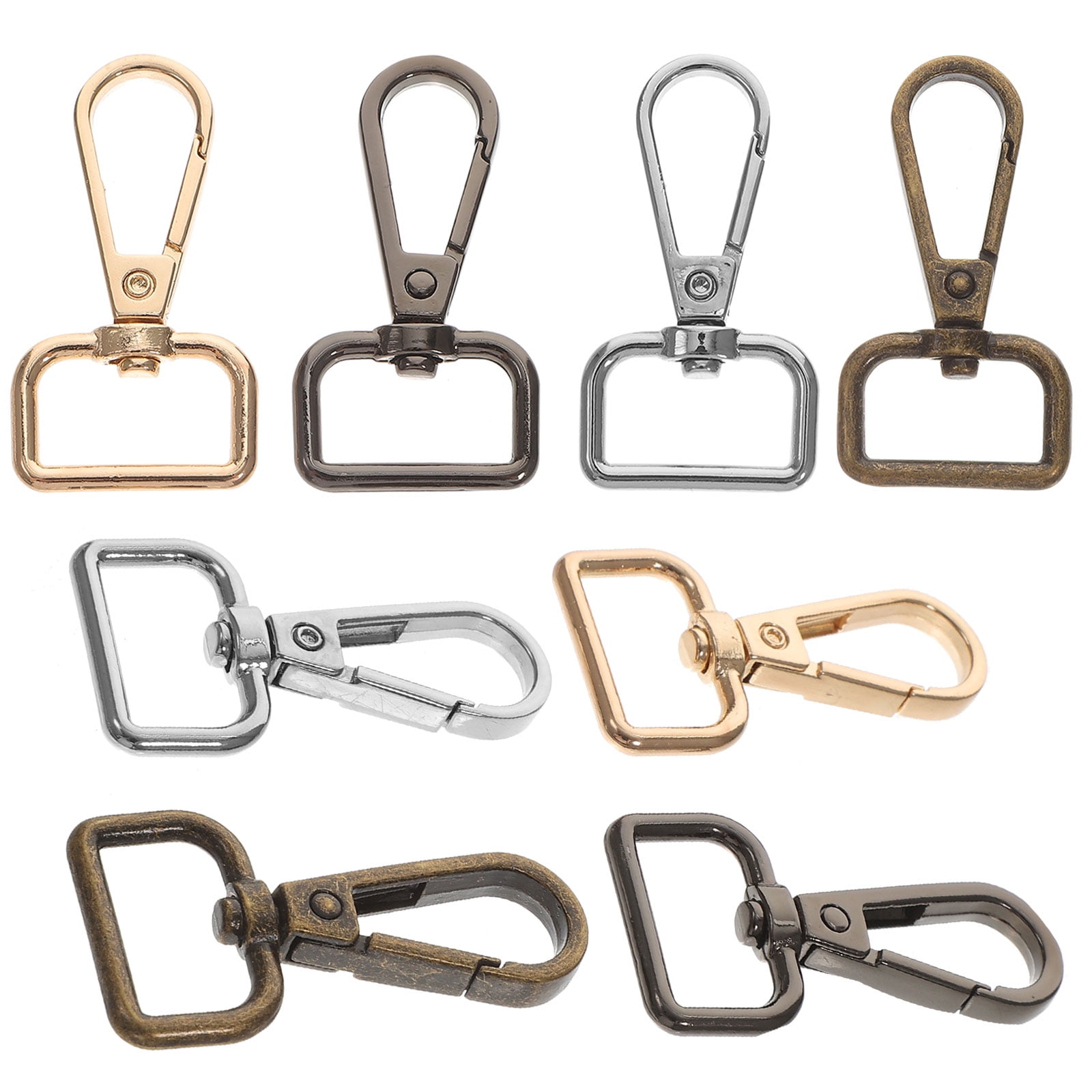20 Pcs Hooks Square Tail Plate Buckle Quick Disconnect Snap - Walmart.com