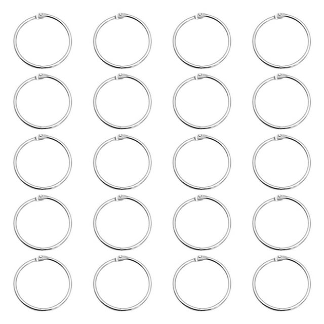 20 Pcs Hoop Buckle Large Key Ring Binder Clip Rings Flashcards Rings ...