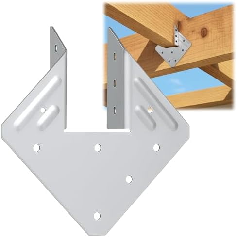 20 Pcs Hurricane Ties Clips,18-Gauge Joist Hangers, Roof Brackets Fit ...