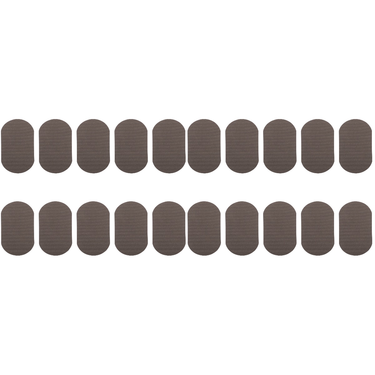 20 Pcs Iron On Patch Elliptical Jeans Cloth Patch Simple Clothes Elbow ...