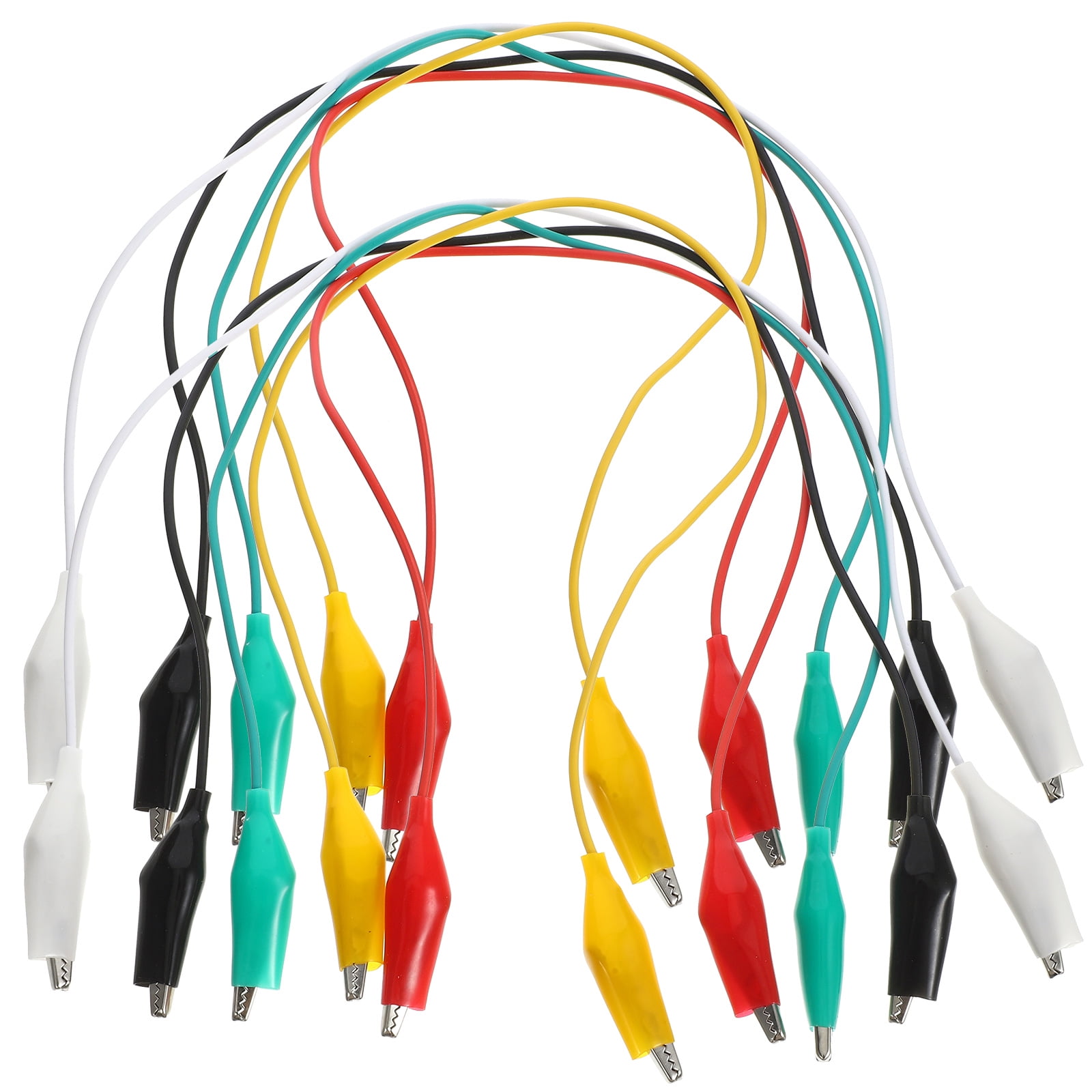 20 Pcs Jumper Crocodile Clip Wires Alligator Clips for Electronics ...