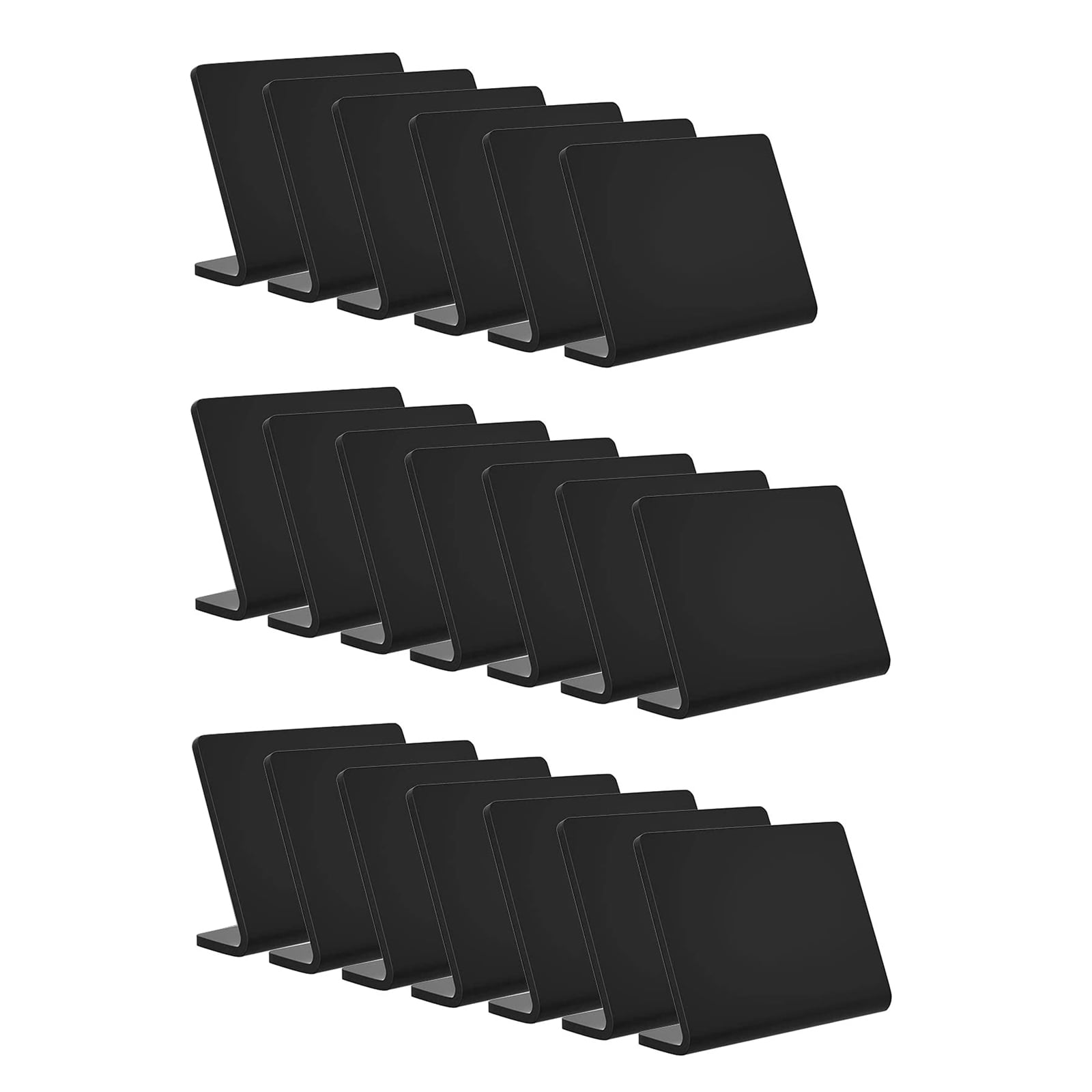 20 Pcs L-Shaped Mini Chalkboard Signs Acrylic Chalkboard Buffet Tags ...