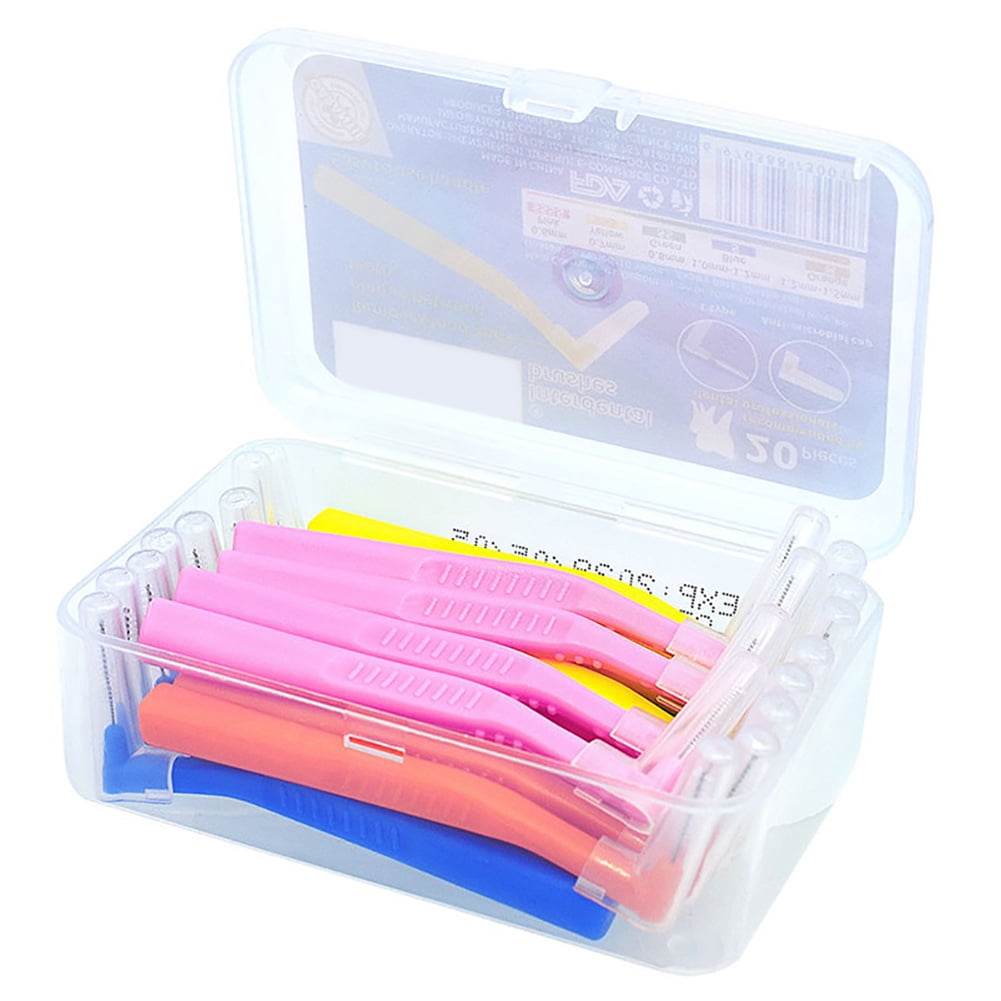 20 Pcs L-shaped Interdental Brushes Braces Toothbrush Betweens Angle ...