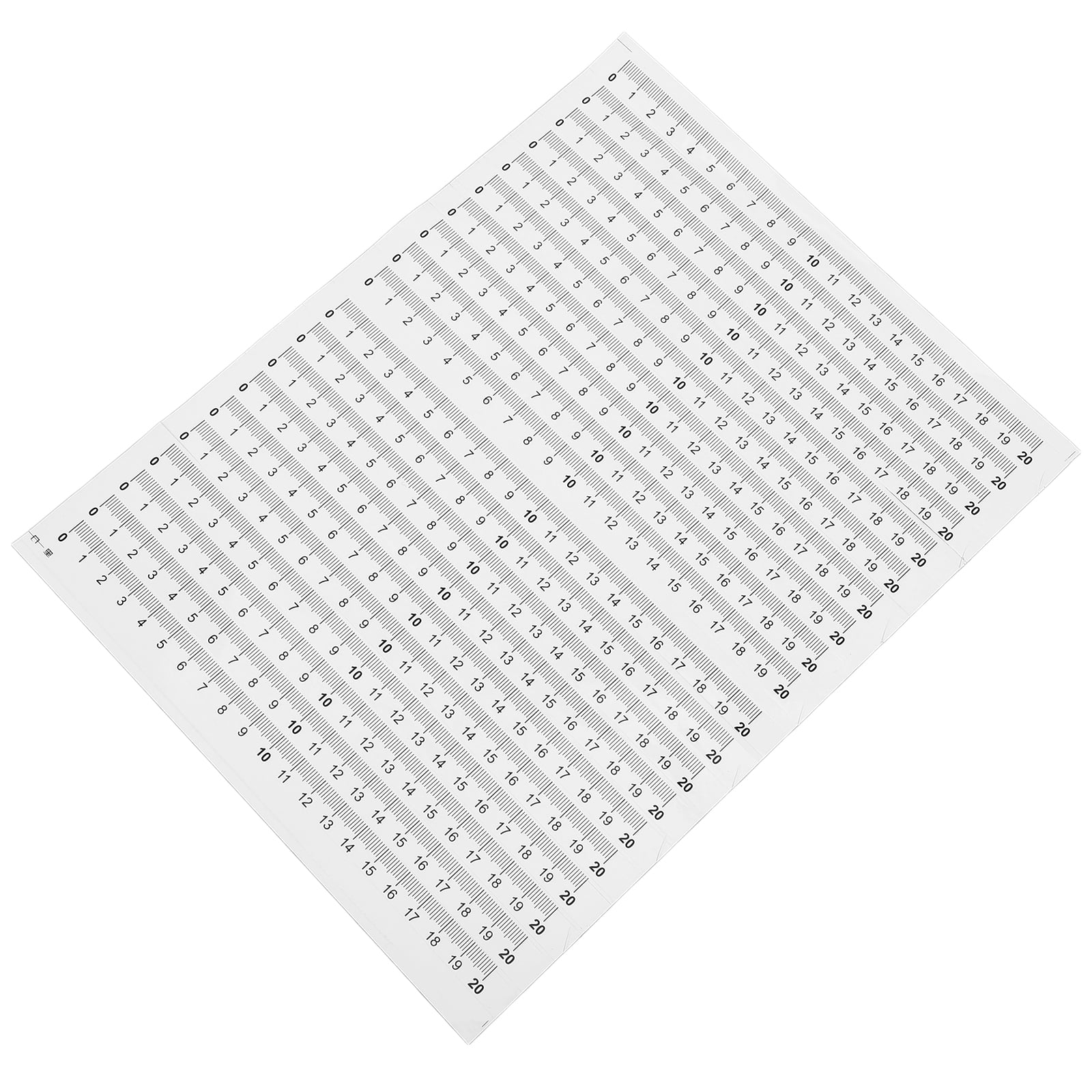 20 Pcs Labels Tape Measure Peel and Stick Scale Sticker Workbench ...