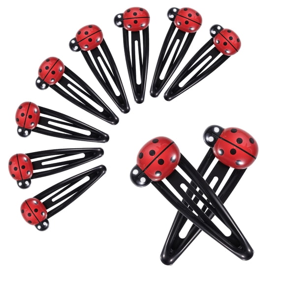 20 Pcs Ladybug Hair Clips Red Ladybug Bows Cute Cartoon Hair Barrettes ...