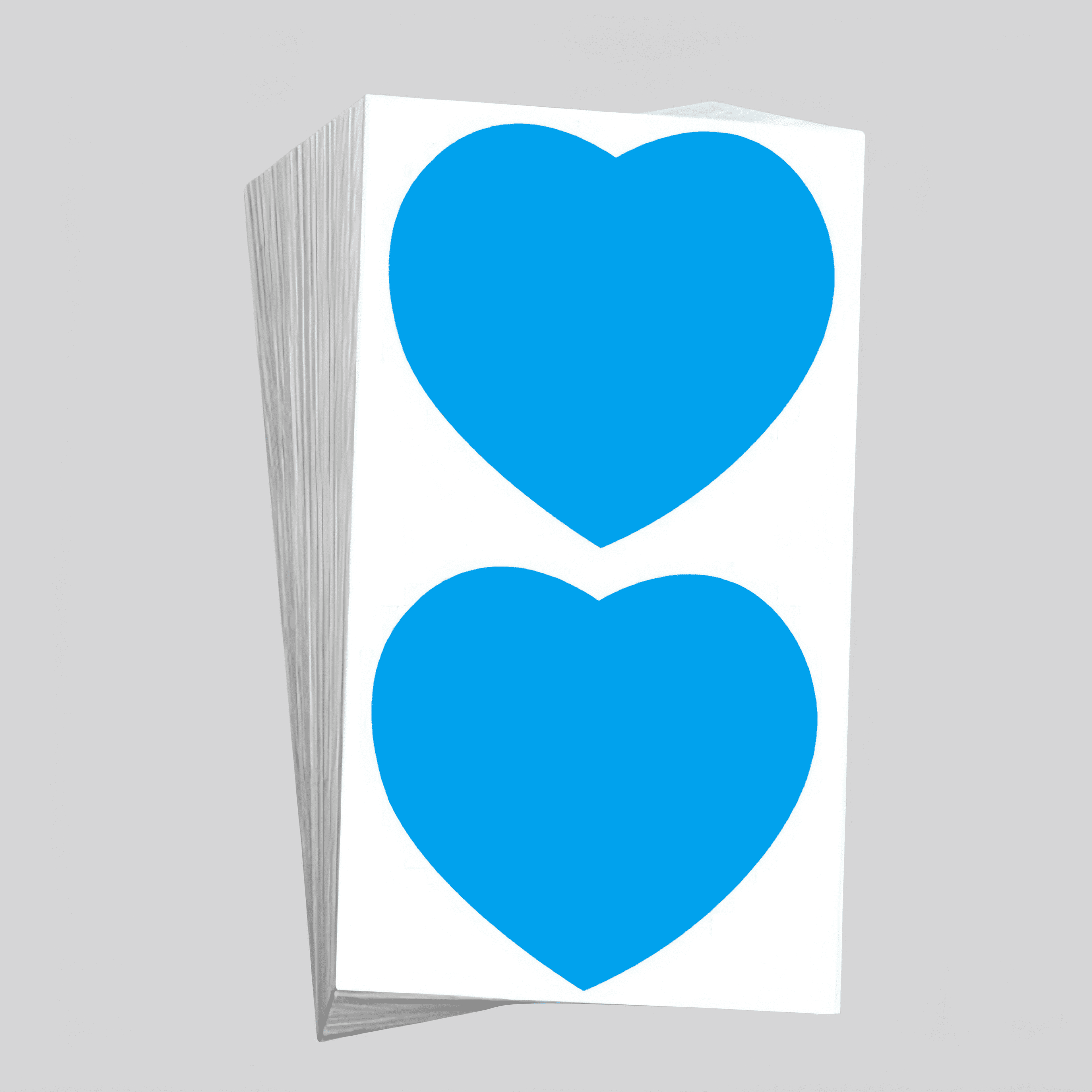 20 Pcs Large Blue Heart-Shaped Name Stickers for Kids, Strong Adhesive ...