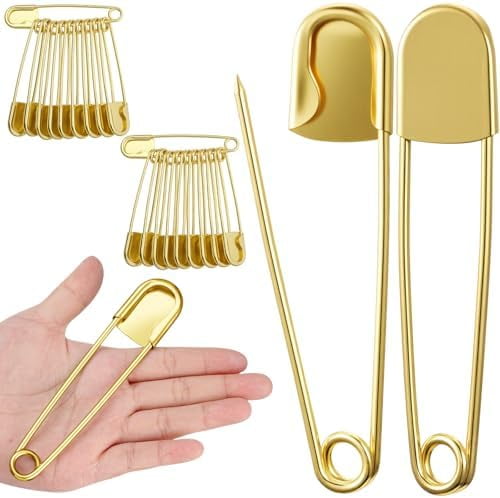 20 Pcs Large Safety Pins 5 Inch Jumbo Stainless Steel Safety Pins Heavy ...