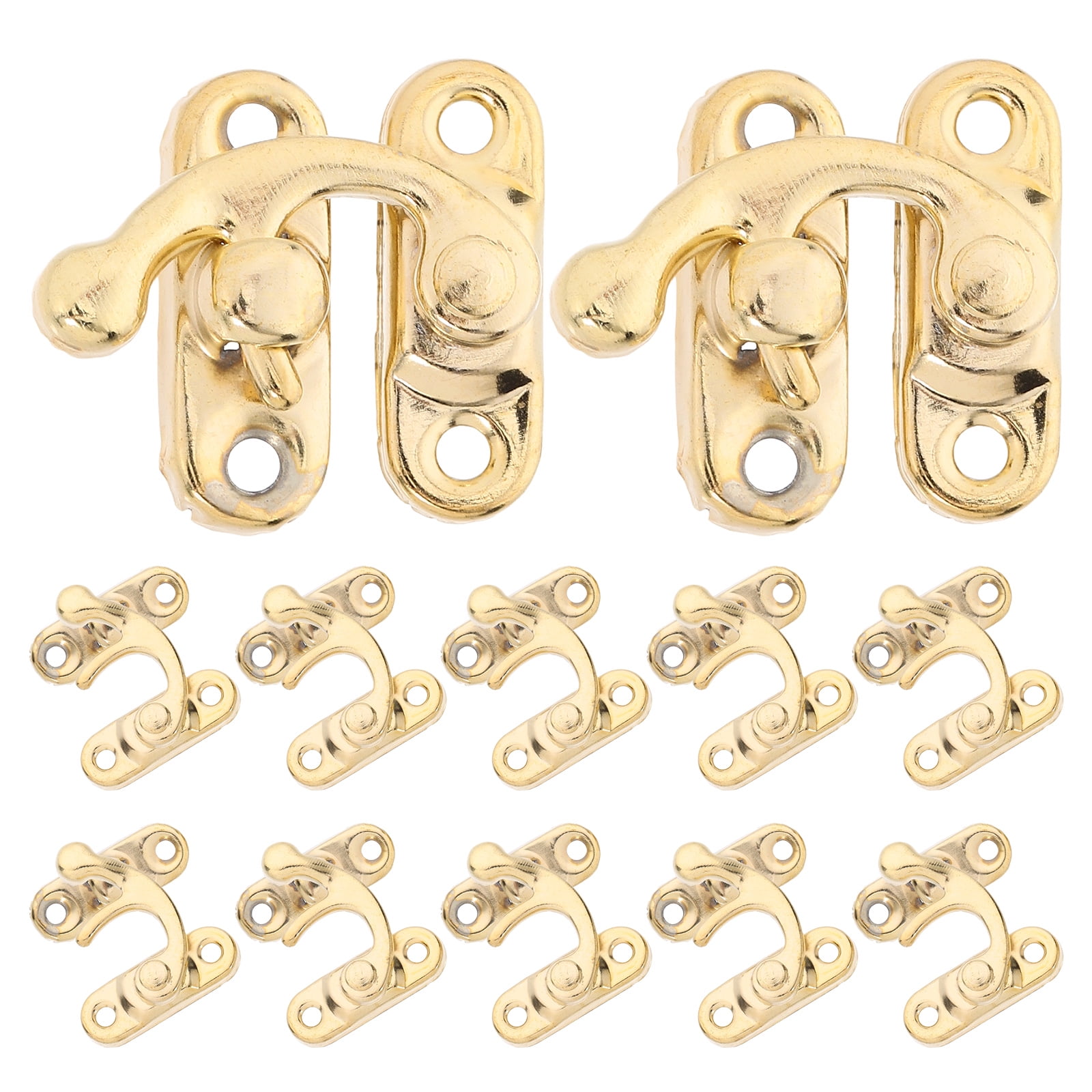20 Pcs Latches for Wood Boxes Suitcase Hook Drawer Hatch Clasp Knob ...
