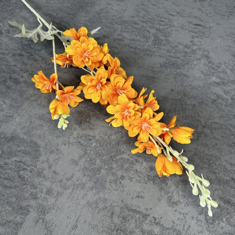 20 Pcs Lavender Artificial Flowers Silk Flocked Greenery Stems Bridal ...