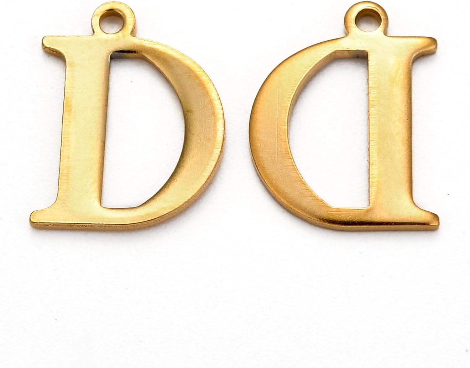 20 Pcs Letter D Pendant Charms Ion Plating(IP) 304 Stainless Steel ...