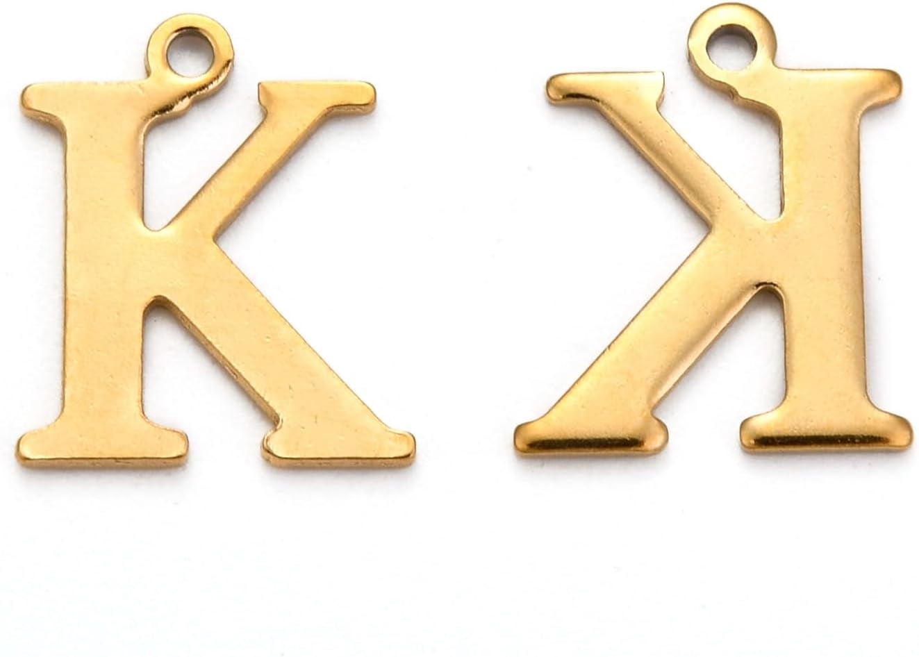 20 Pcs Letter K Pendant Charms Ion Plating(IP) 304 Stainless Steel ...