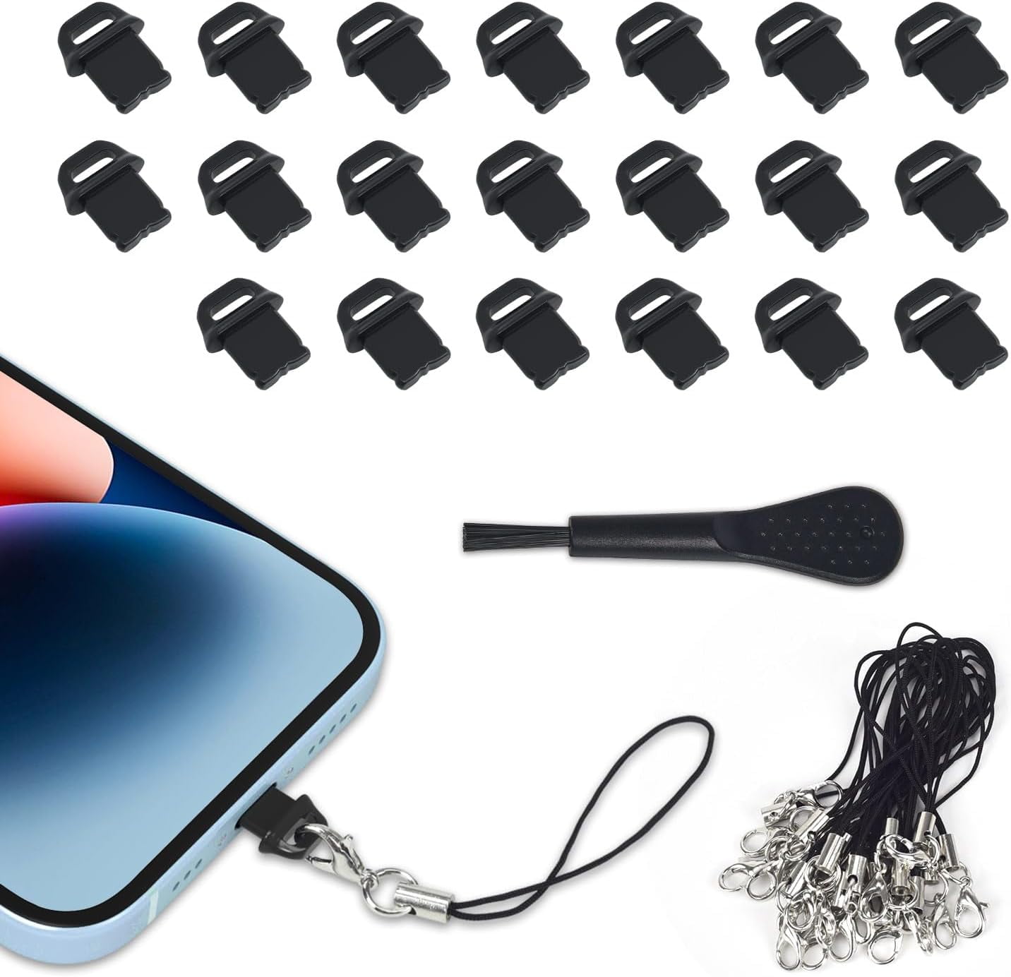 20 Pcs Lightning Dust Plugs for iPhone 14 Pro Max/13/12/11 and AirPods ...