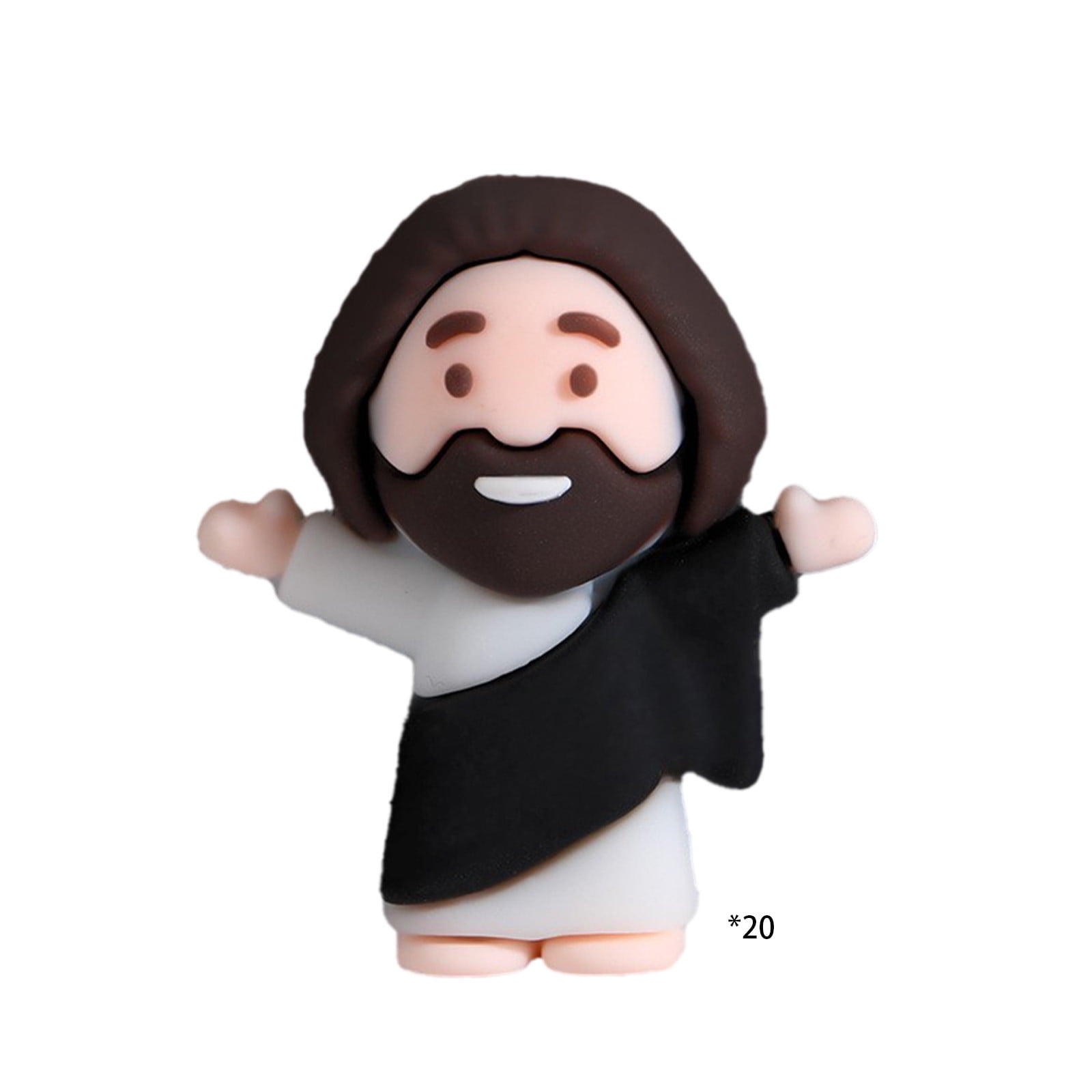 20 Pcs Little Jesus Figures Original Design Mini PVC Jesus Toys to Hide ...