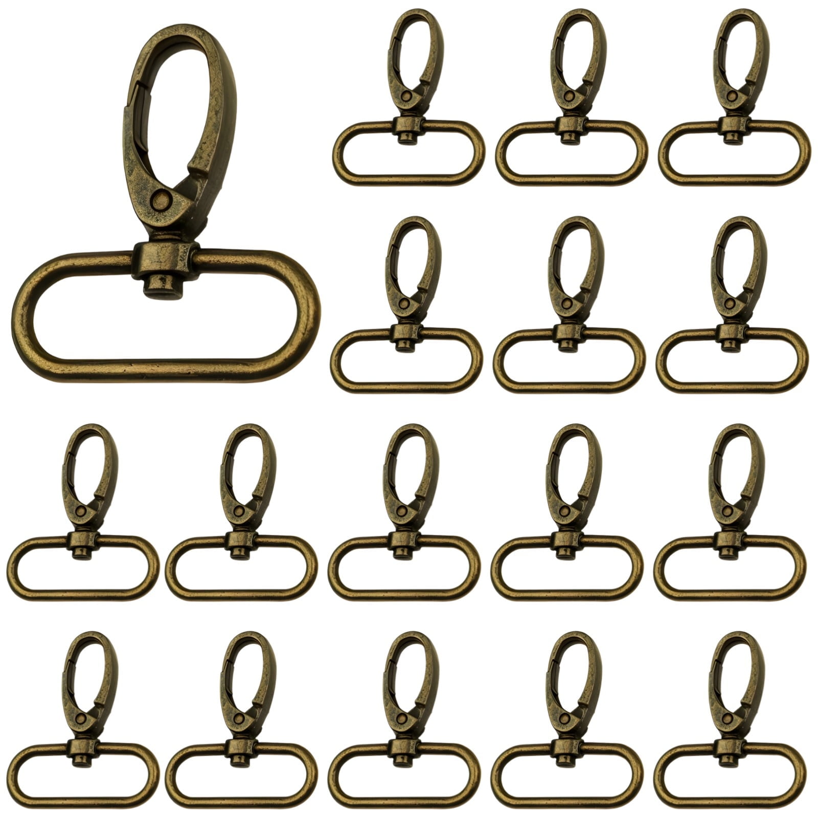 20 Pcs Lobster Clasps, 2 inch Swivel Snap Hook Clips for DIY Keychain ...