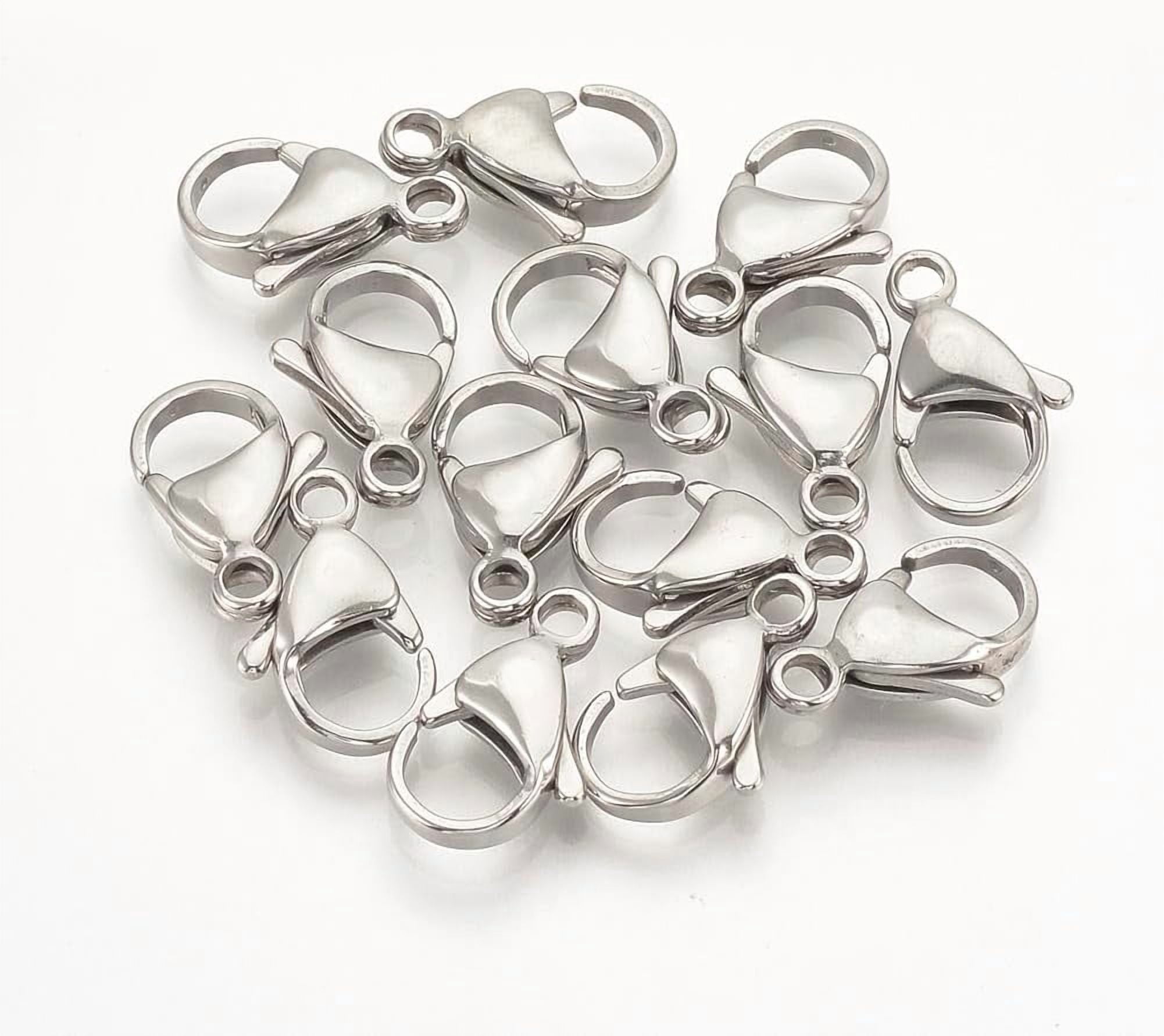 20 Pcs Lobster Claw Clasp Resistant 304 Stainless Steel Lobster Claw ...