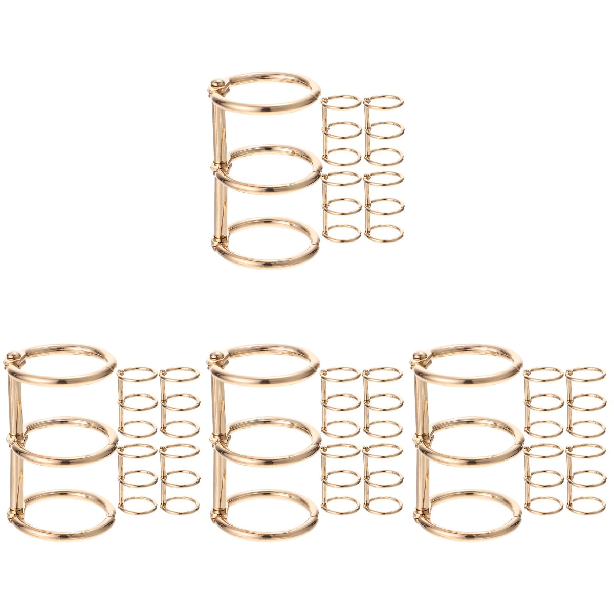 20 Pcs Loose Leaf Binder Rings Alloy Loose Leaf Rings Exquisite ...