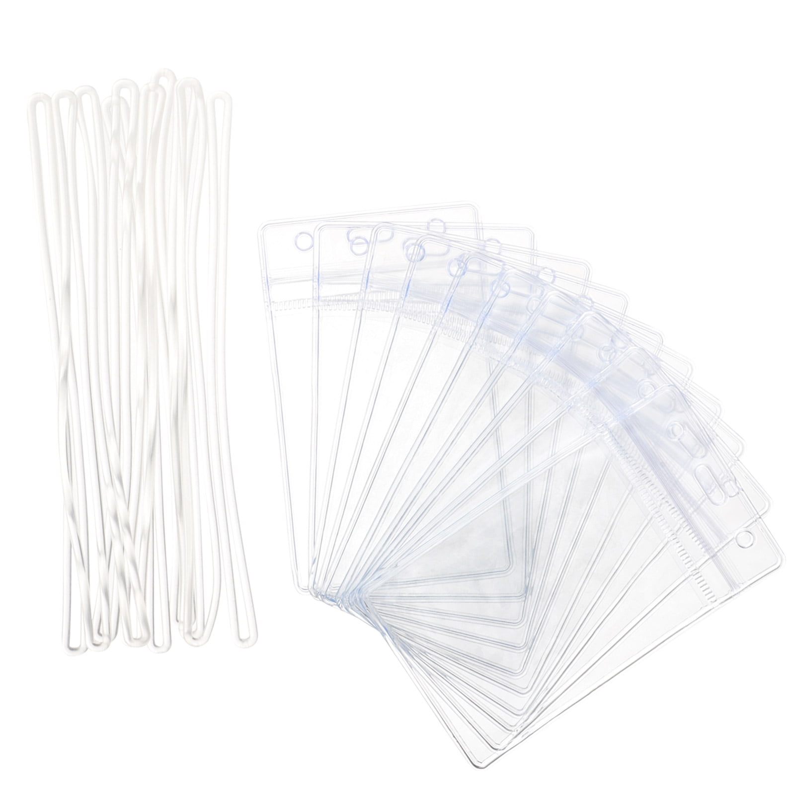 20 Pcs Luggage Tags PVC Holders Clear Luggage Tag Bag Sleeve Protector ...