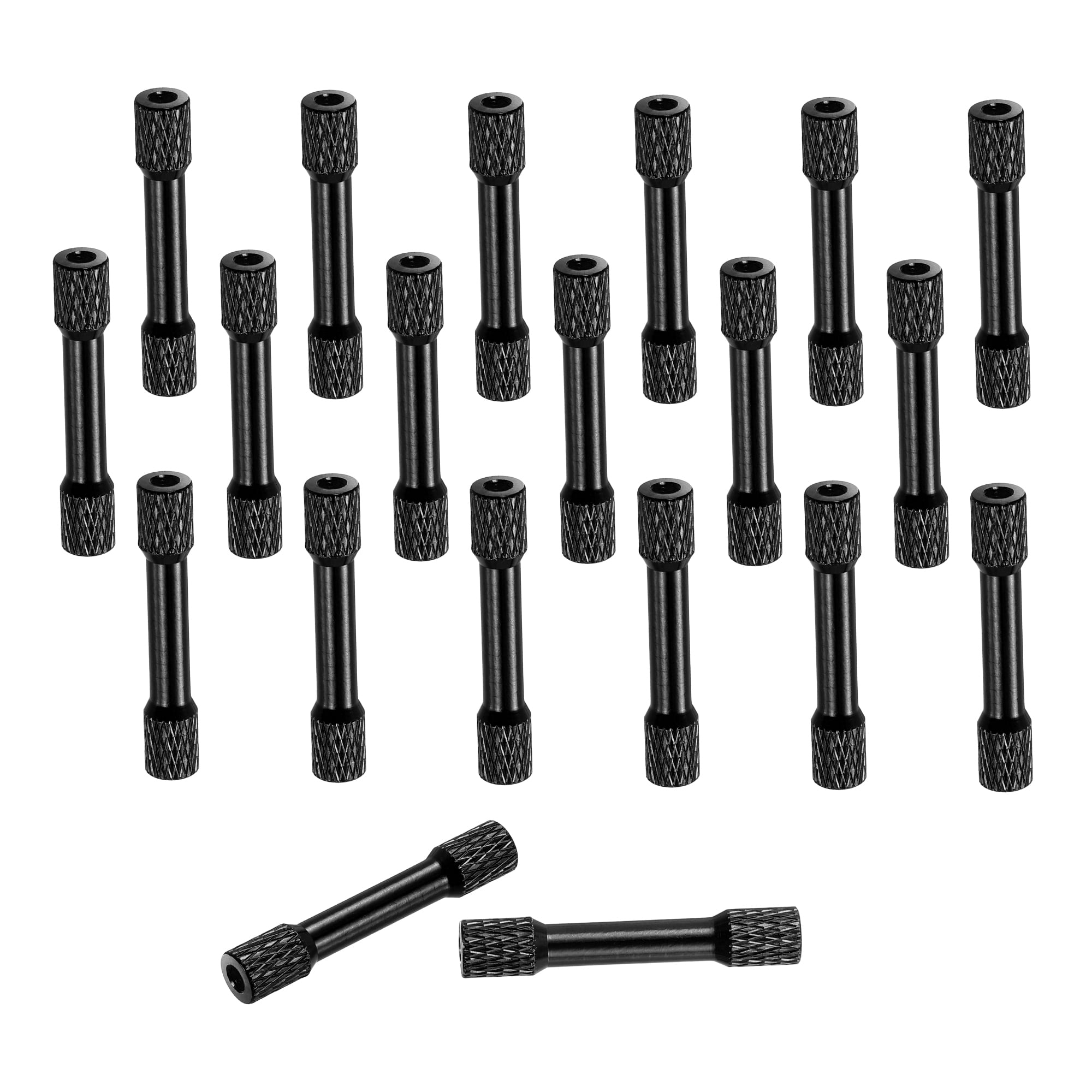 20 Pcs M3 x 35mm Knurled Aluminum Standoff Double-Head Spacer Column ...