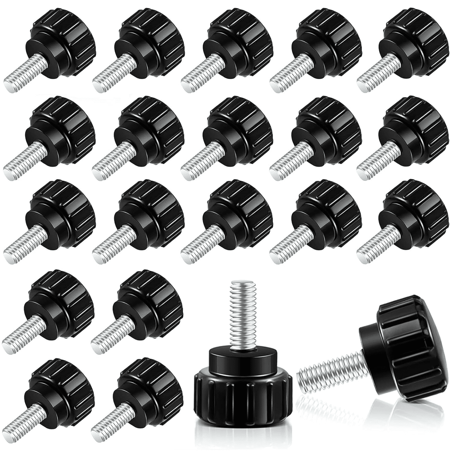 20 Pcs M4 X 10 Mm Threaded Knurled Thumbscrew, Monitor Screws Vesa ...